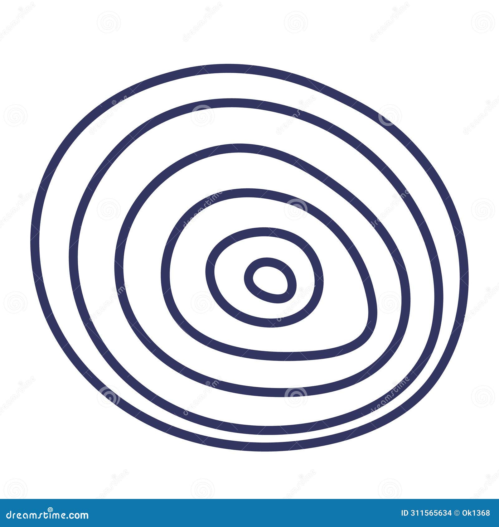 Abstract Circles Isolated on Transparent Background. Vector ...