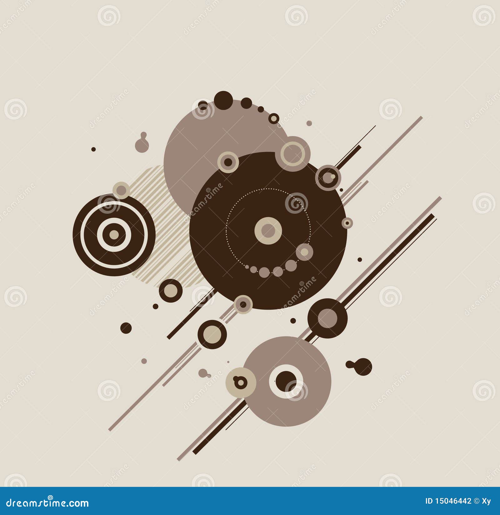 Abstract circles and lines stock vector. Illustration of circle - 15046442