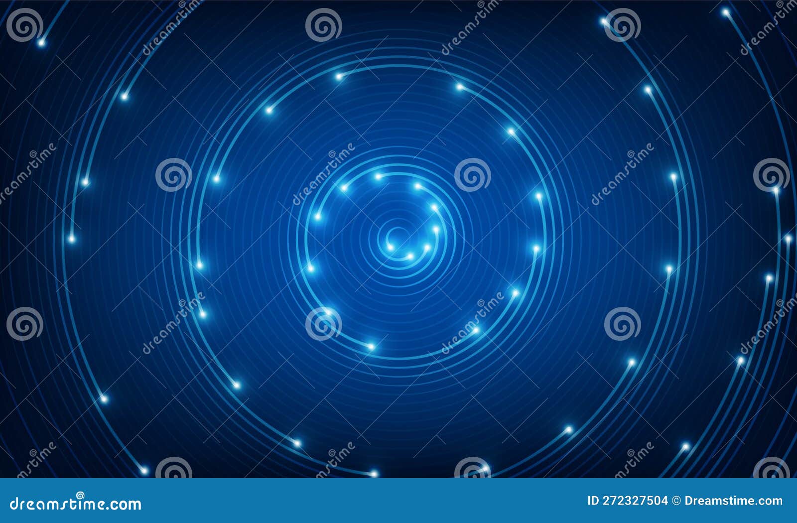 Abstract Circles Lines Round Frame Dynamic AI Technology Science Hitech ...