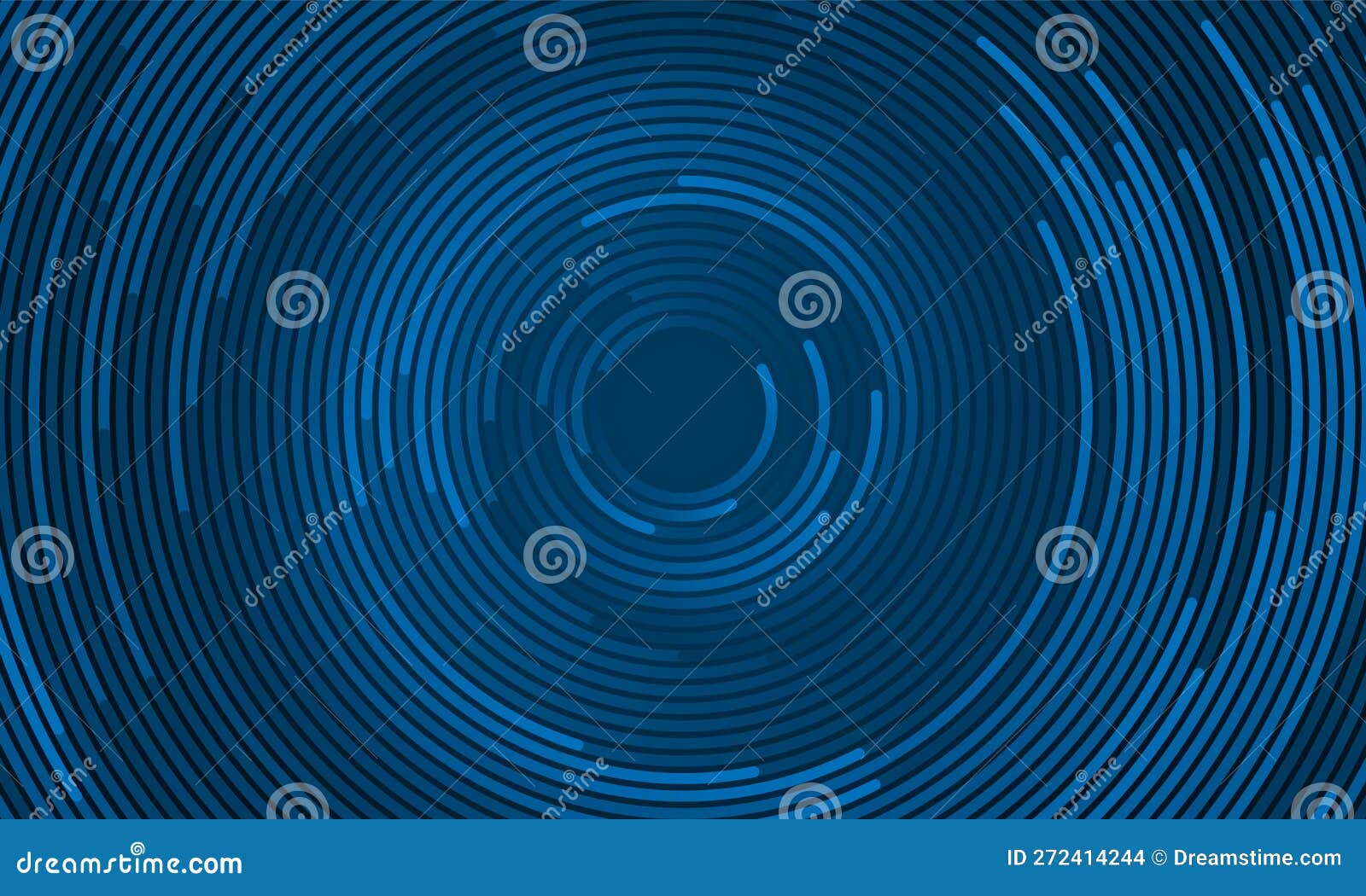 Abstract Circles Lines Round Frame Dynamic AI Technology Science Hitech ...