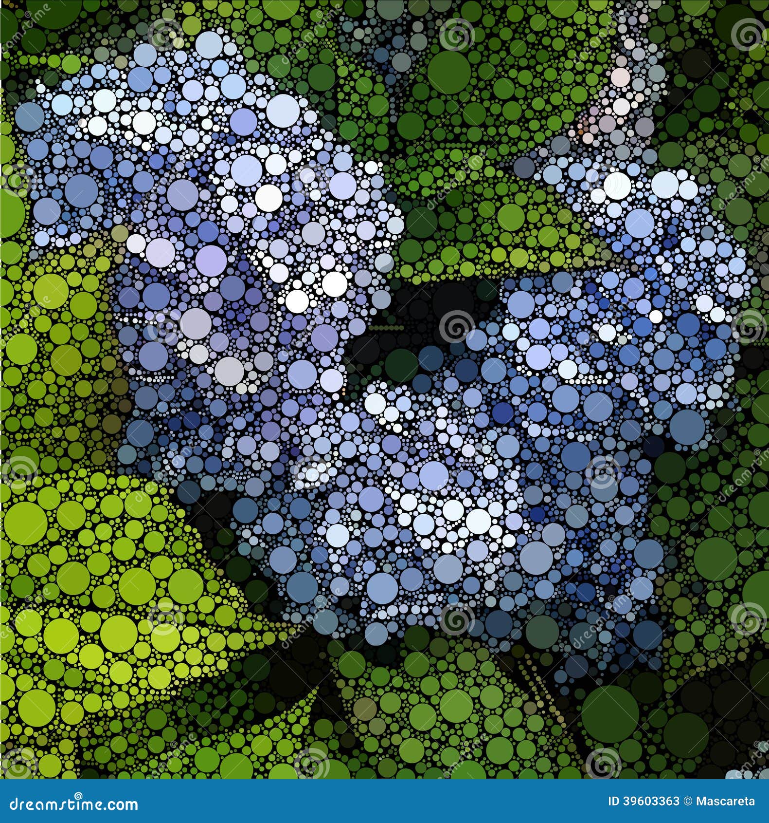 Abstract Circles Mosaic Background Nature Pattern Stock Vector ...