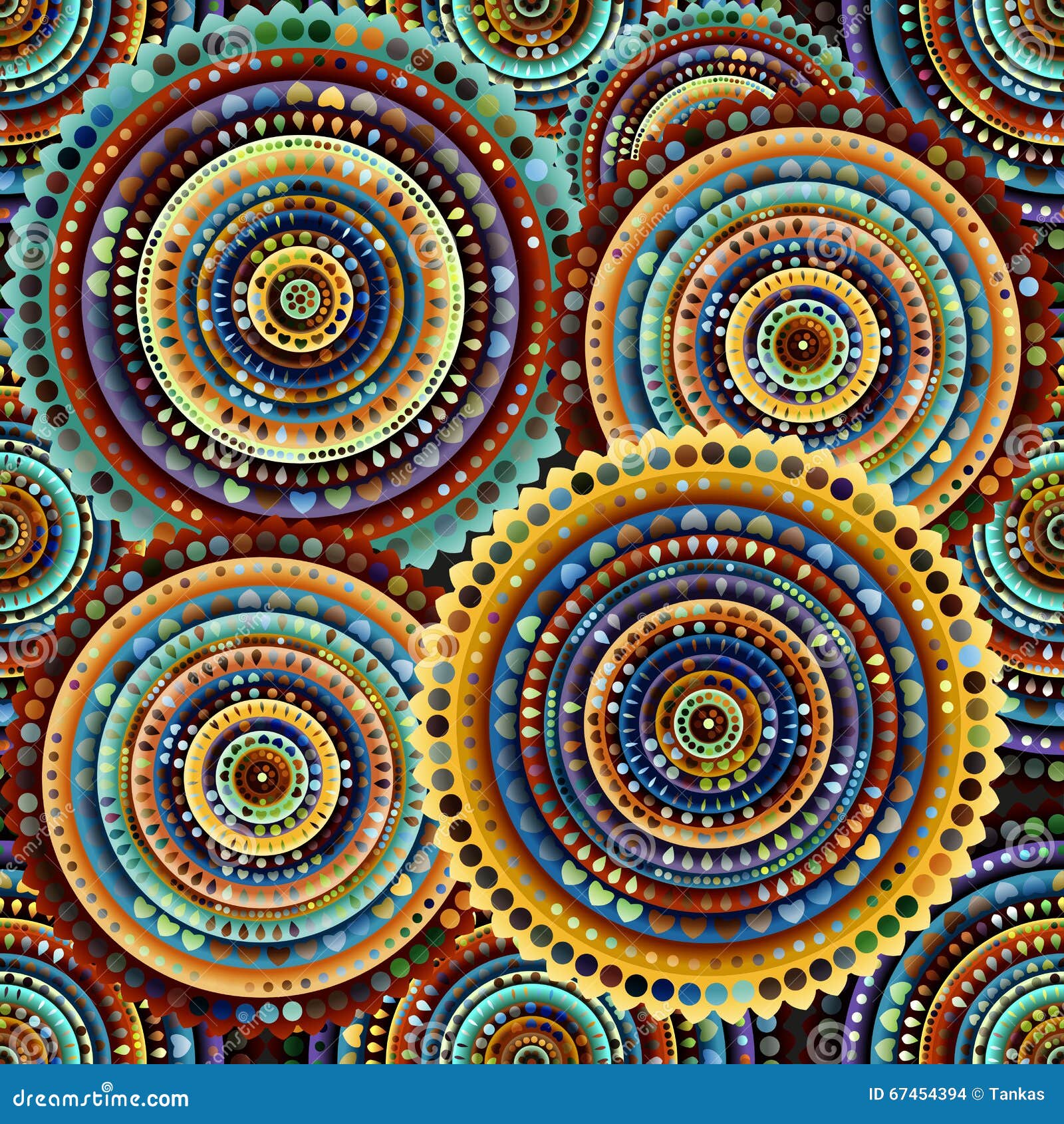 Abstract circles pattern stock vector. Illustration of wallpaper - 67454394