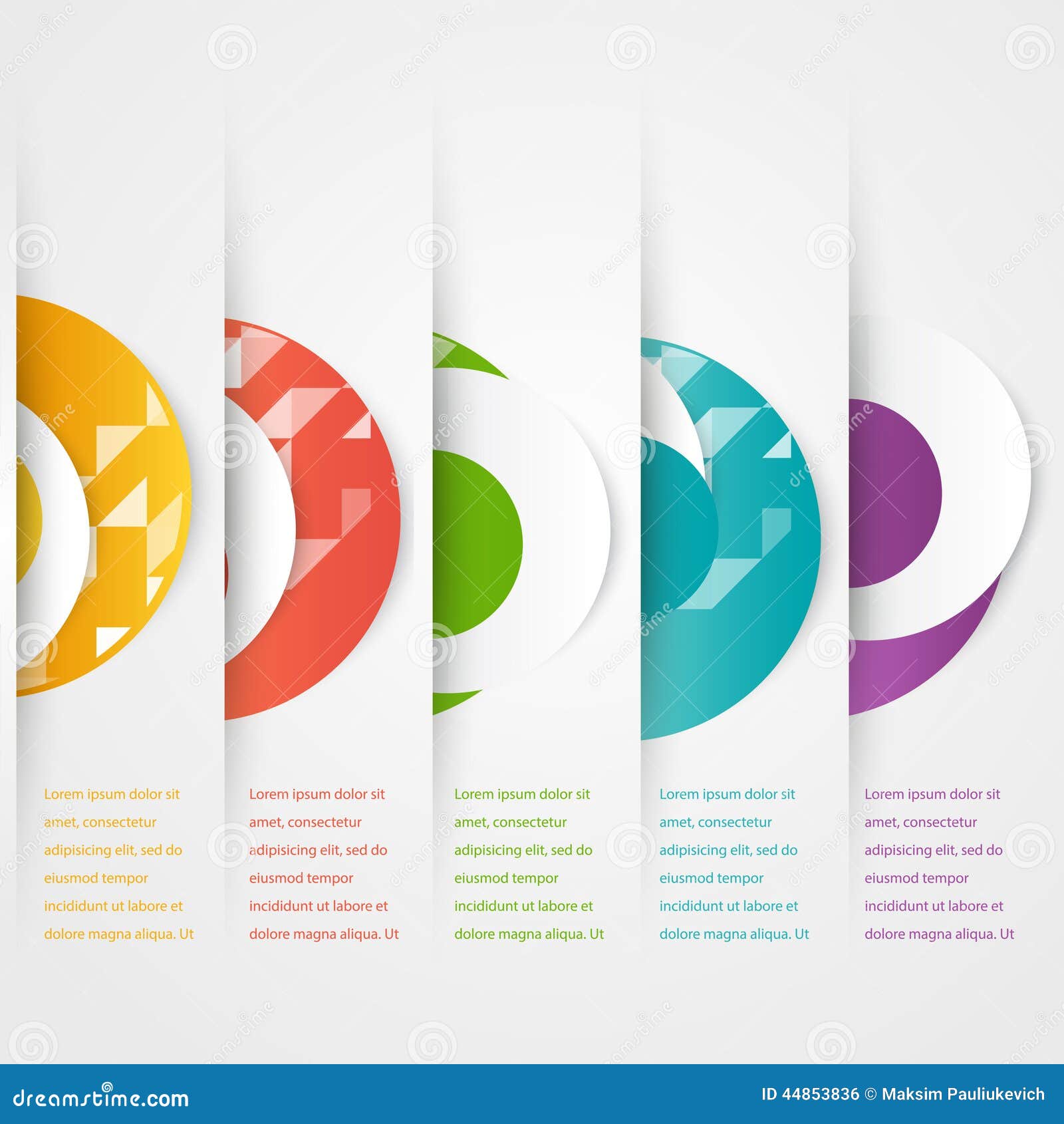 Abstract Circles Template. Color Icon. Vector Stock Vector ...