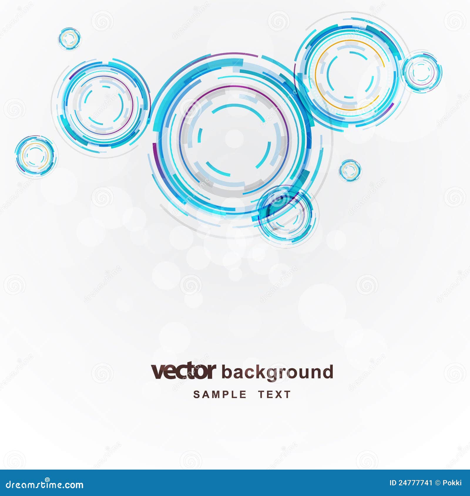 Abstract Circles Vector Background Stock Vector - Illustration of line ...