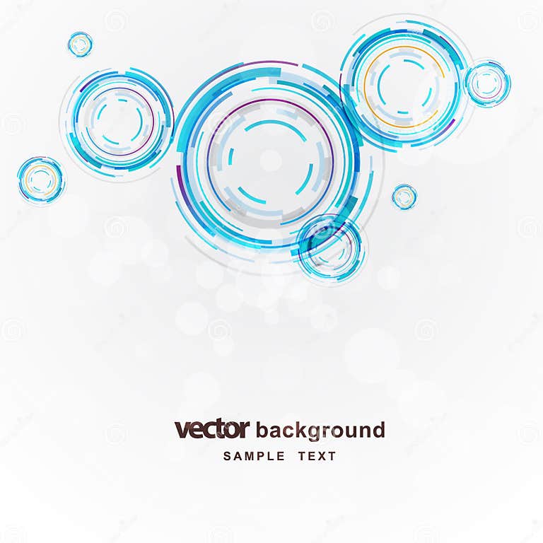 Abstract Circles Vector Background Stock Vector - Illustration of line ...