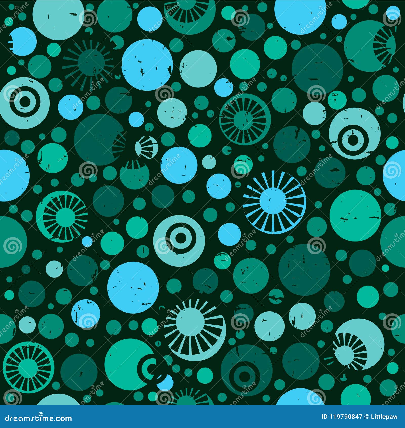 Abstract Circles Vector Seamless Pattern. Texture for Wallpapers Stock ...