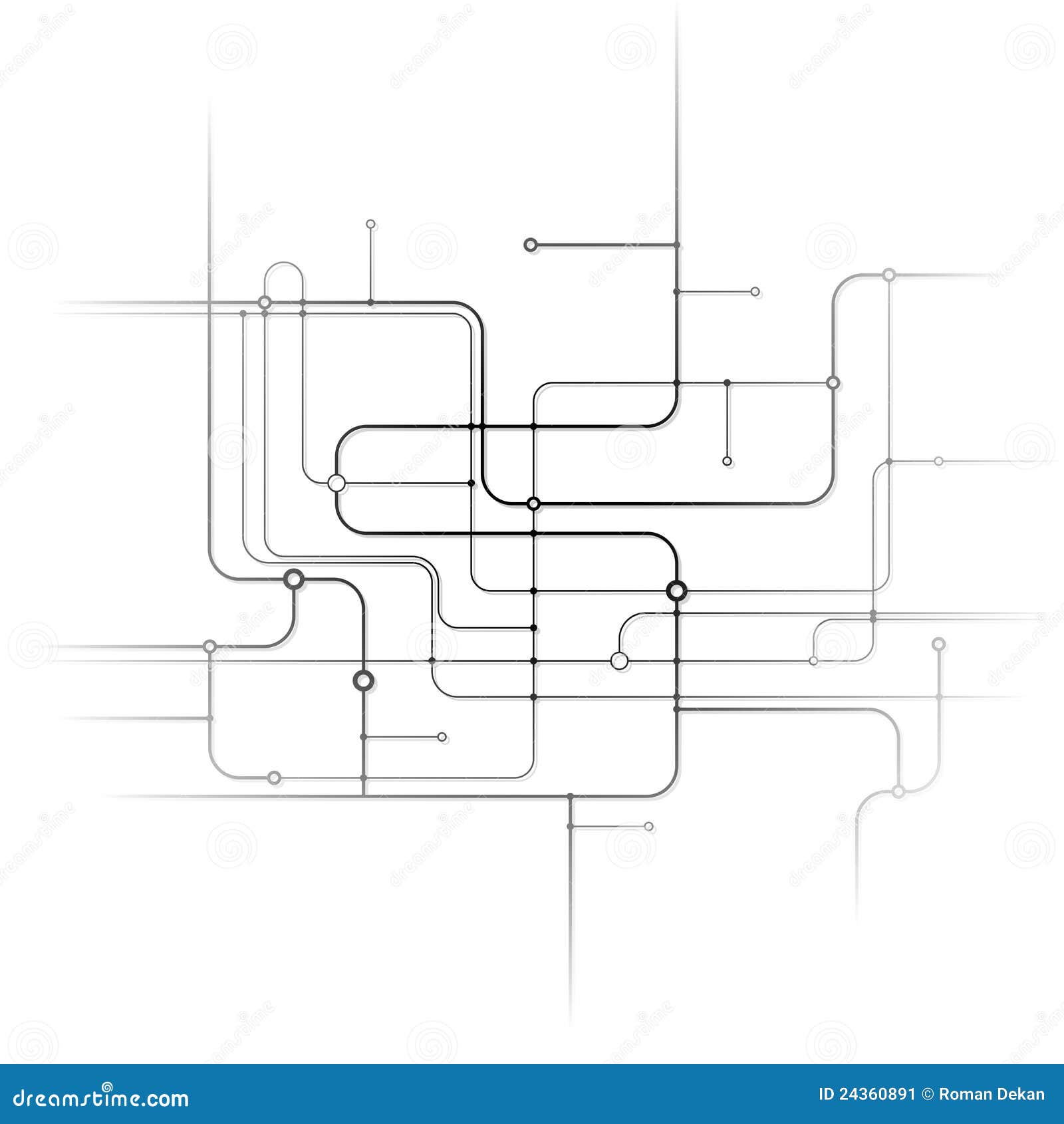 Abstract Circuit Background Stock Vector - Illustration of technology ...