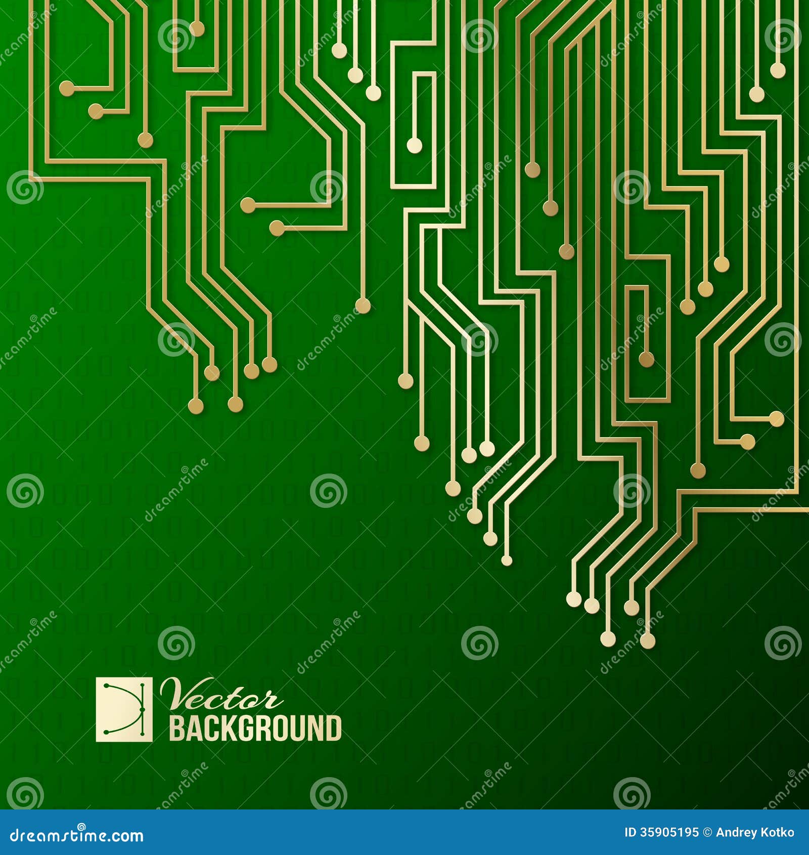 Abstract Circuit Background. Stock Vector - Illustration of chip ...