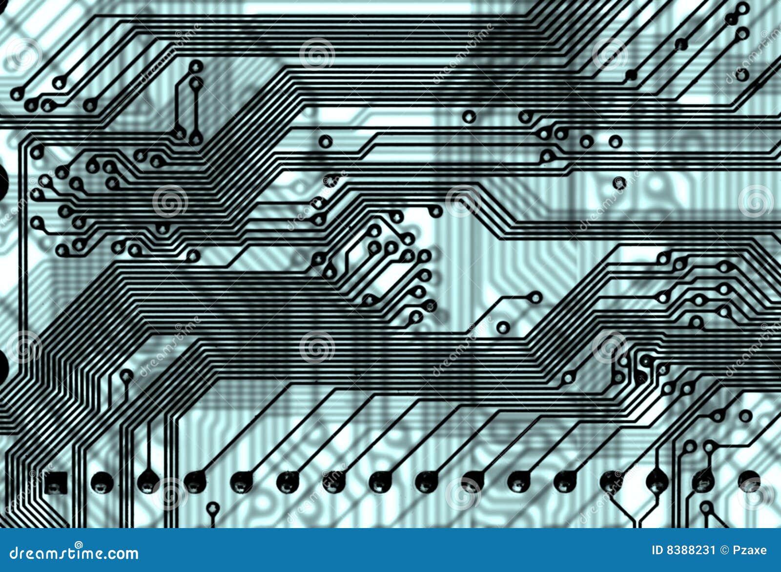 Abstract Circuit Board Background in Hi-tech Style Stock Image - Image ...