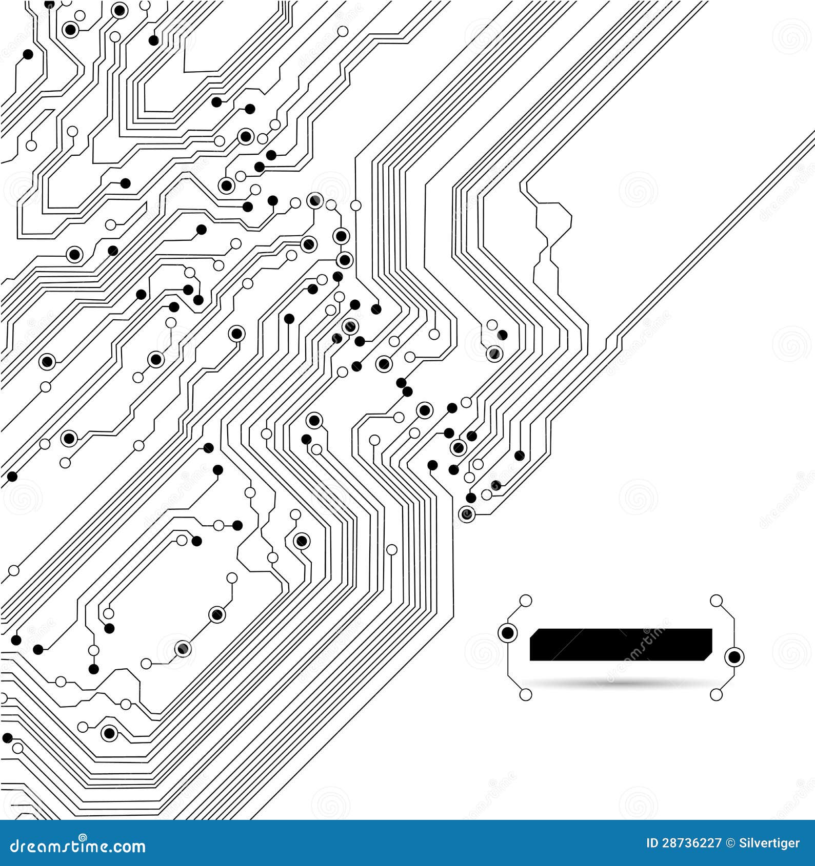 Abstract Circuit Board Background Texture Stock Illustration ...