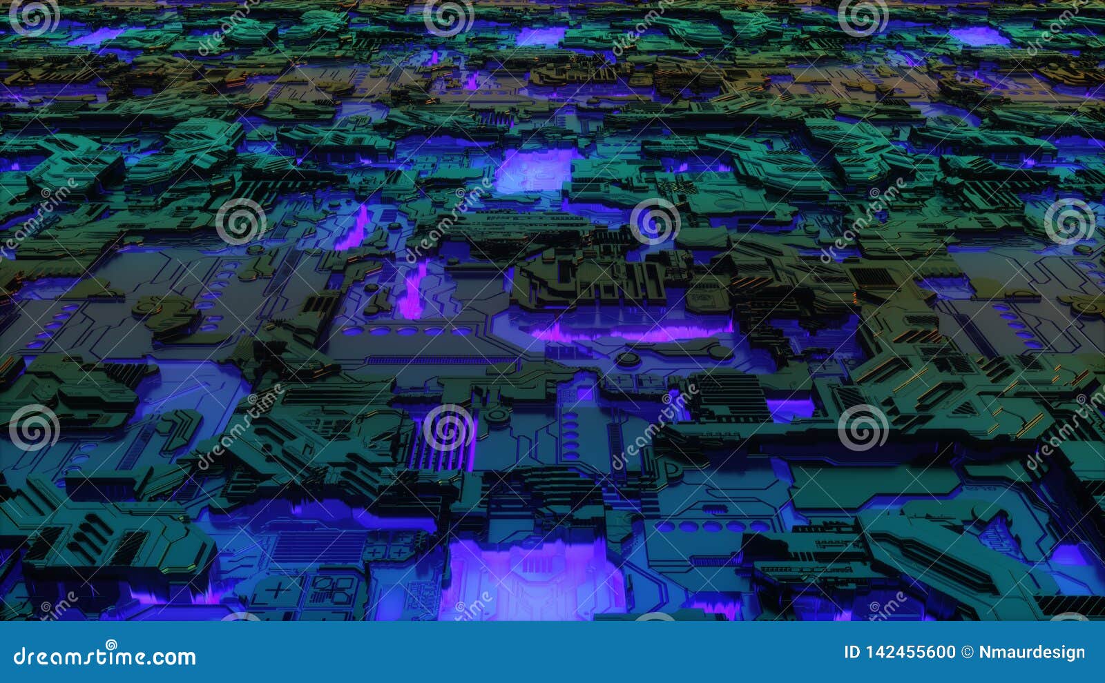 Abstract circuit board stock illustration. Illustration of connection ...