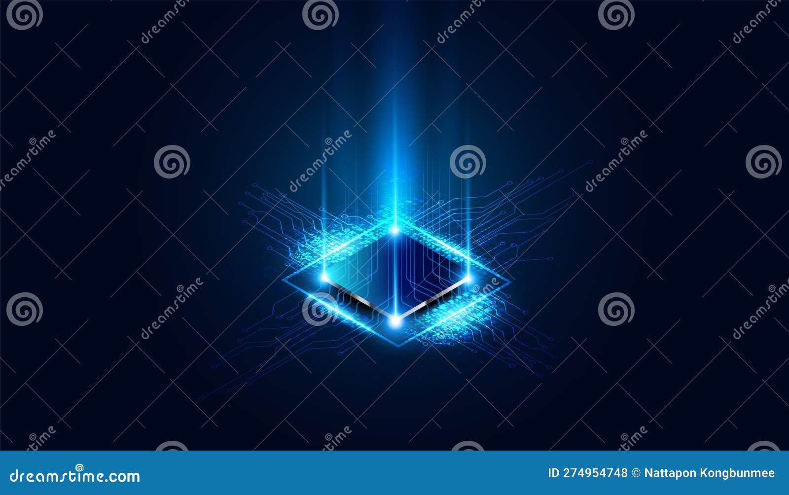Abstract Circuit Board Electronics Concept Semiconductor Circuit ...