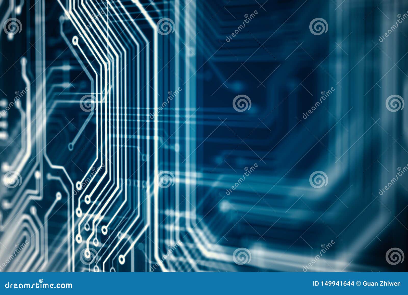 Abstract circuit board stock illustration. Illustration of element ...