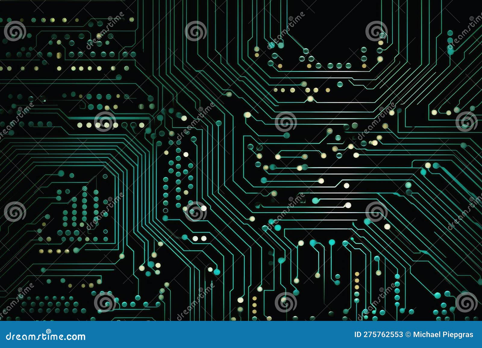 Abstract Circuit Design of a Computer Board Created with Generative AI ...