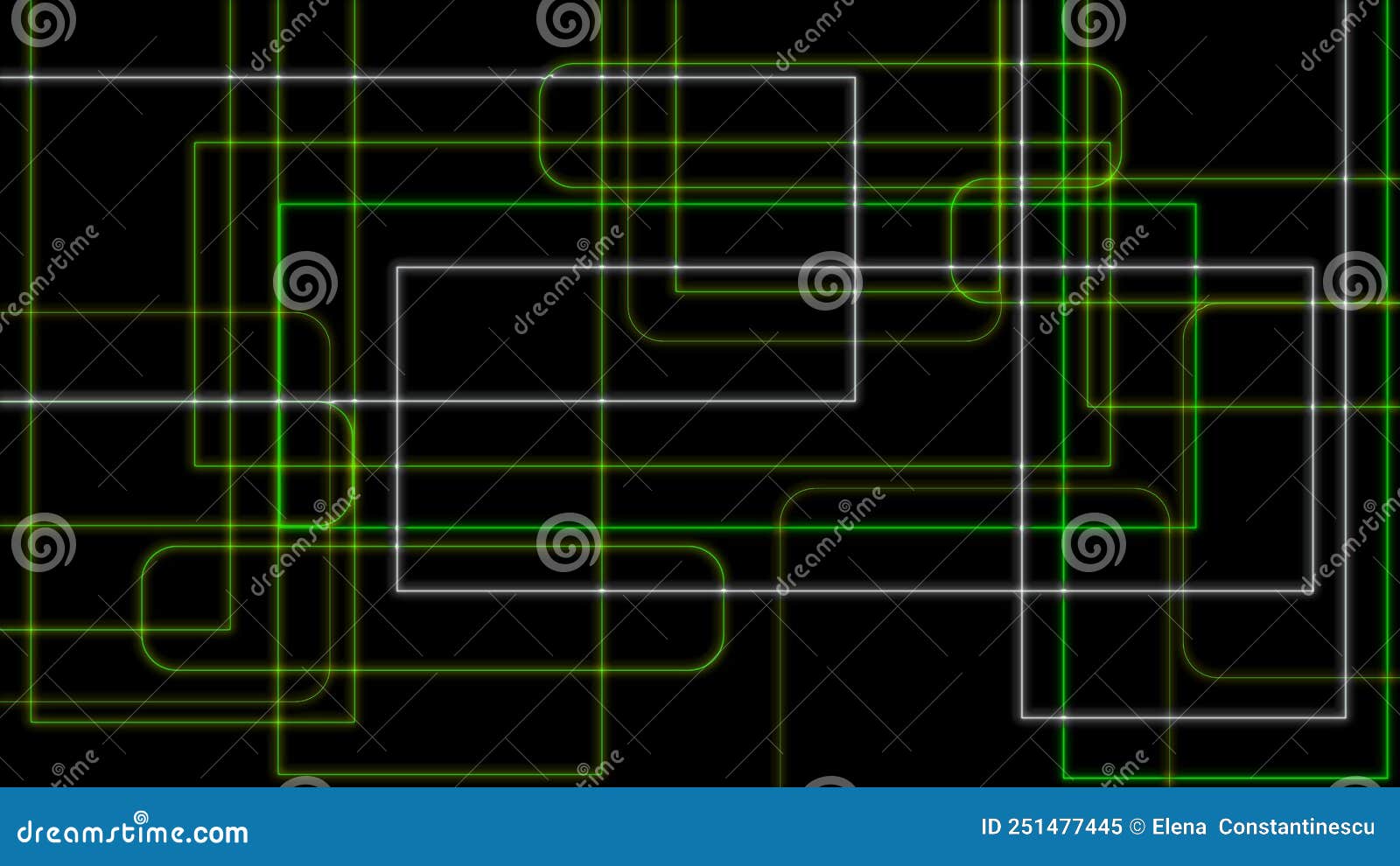 Green and White Circuit Lines Stock Illustration - Illustration of ...