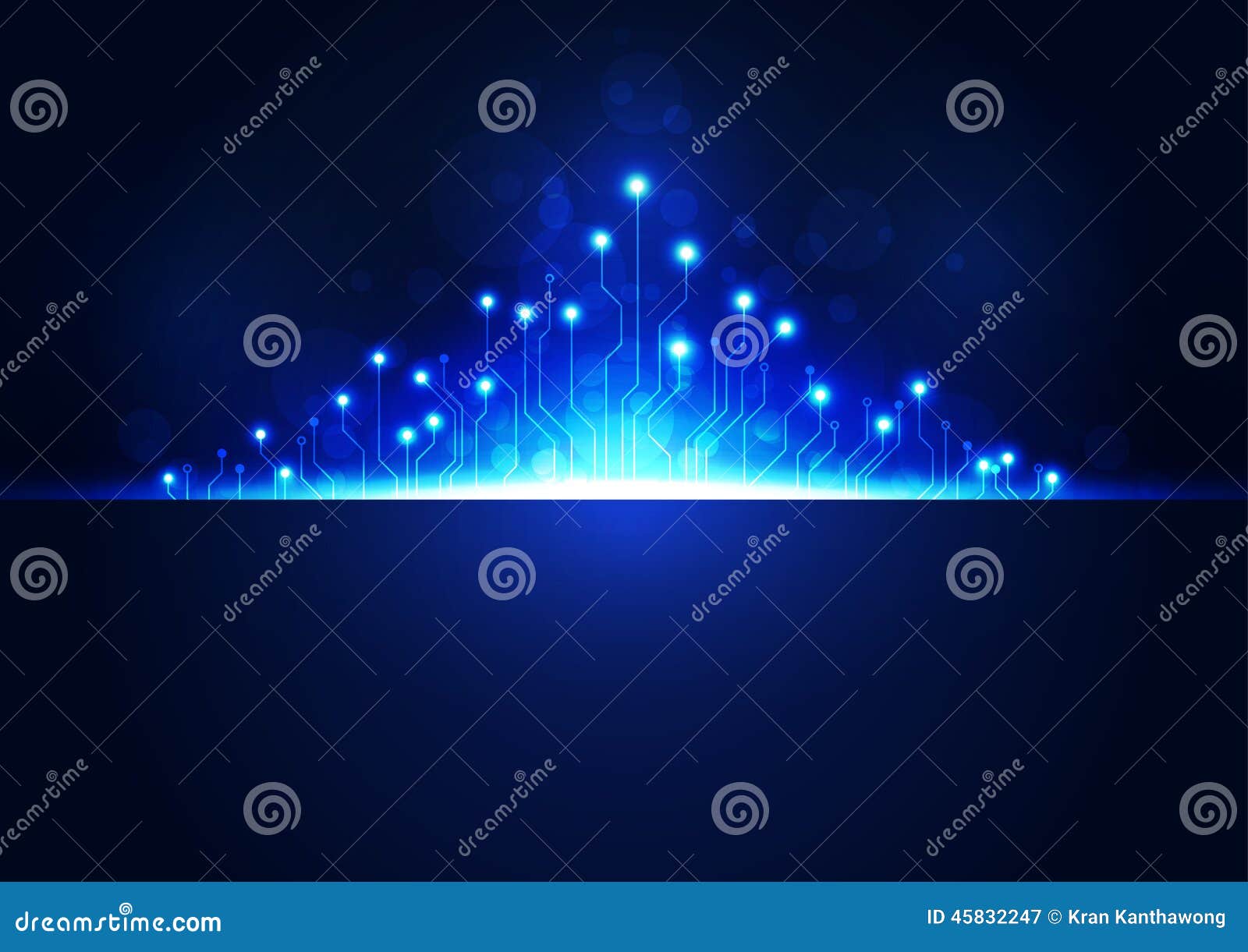 Abstract Circuit Technology Background, Vector Illustration Stock ...