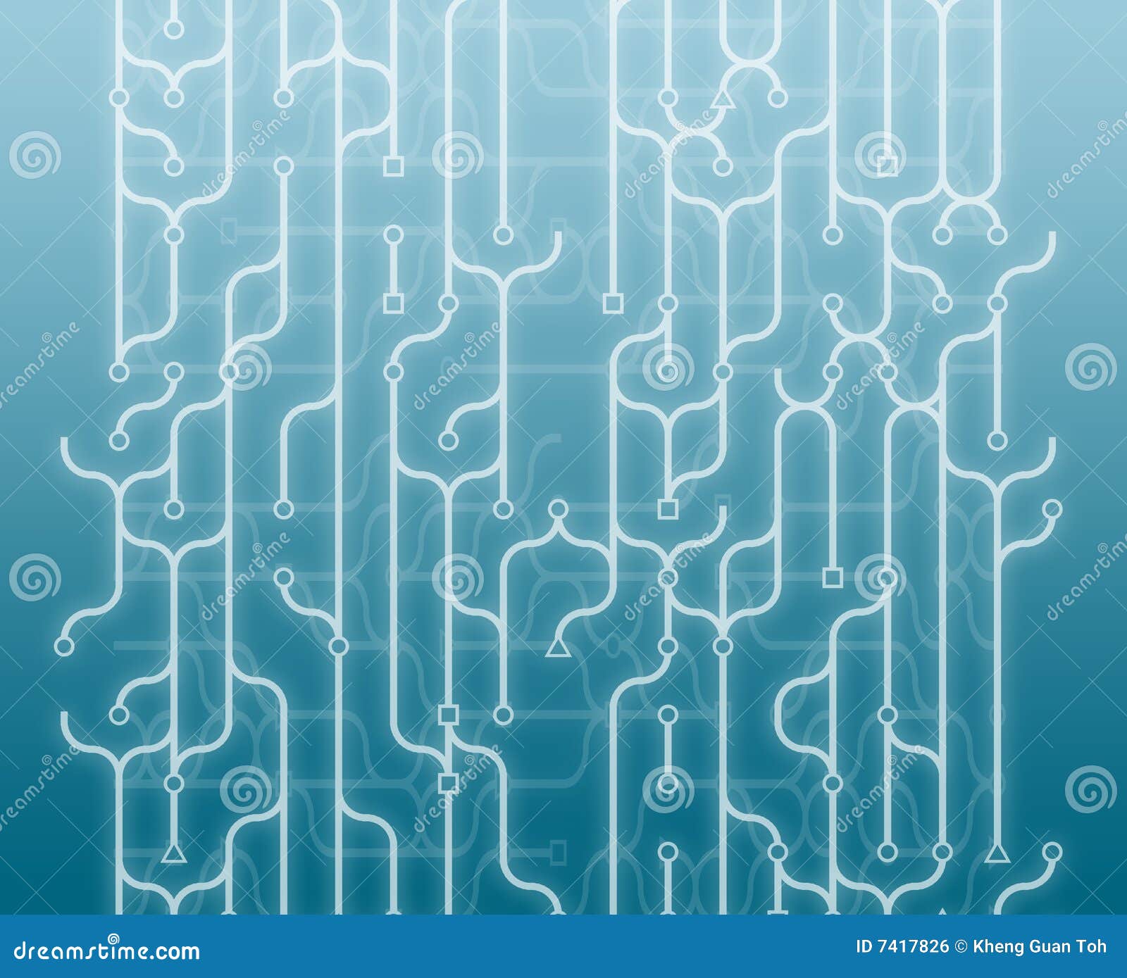 Abstract circuitry stock illustration. Illustration of blueprints - 7417826