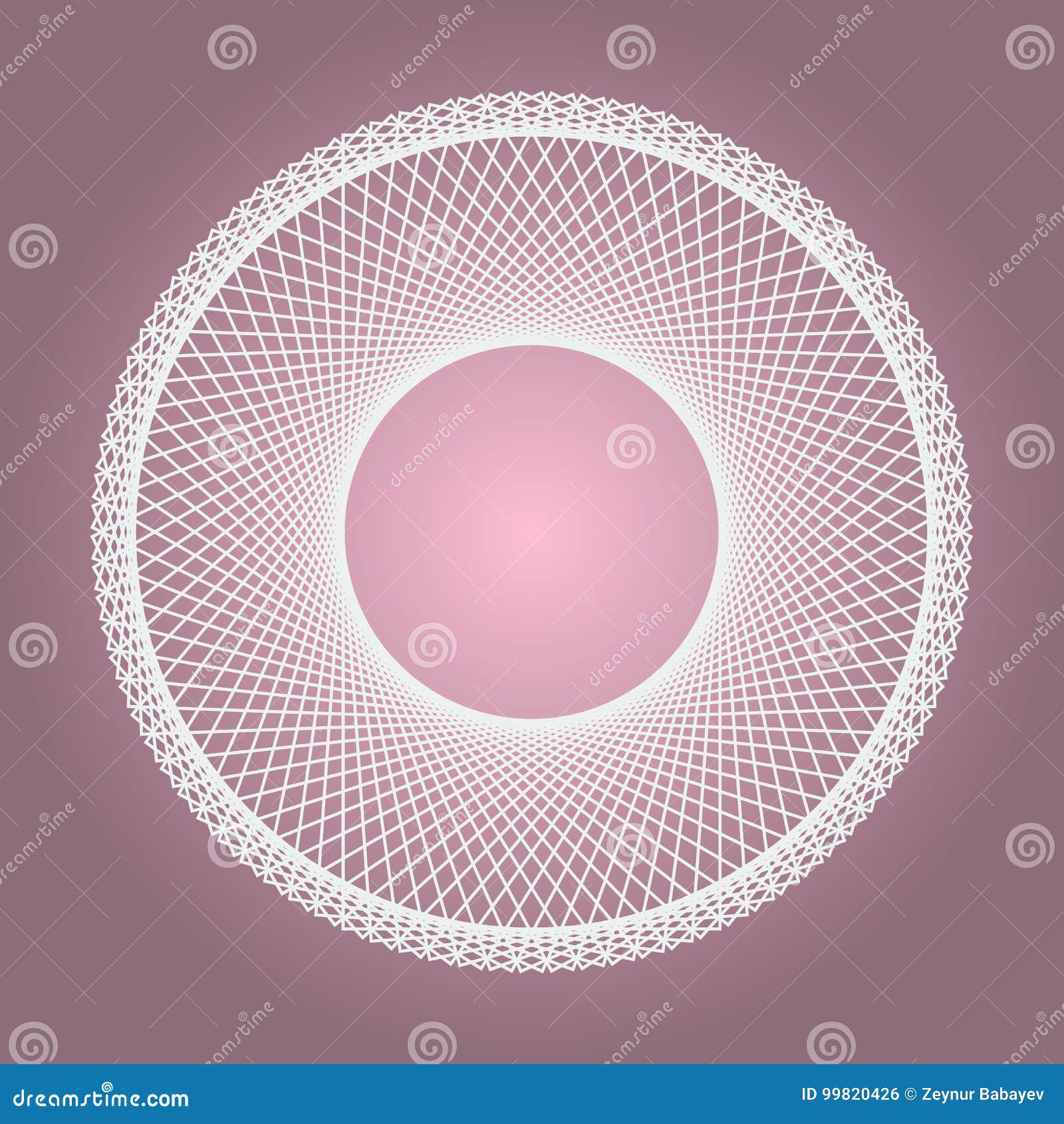 Abstract Circular Background with Looping Lines. Vector Illustration ...