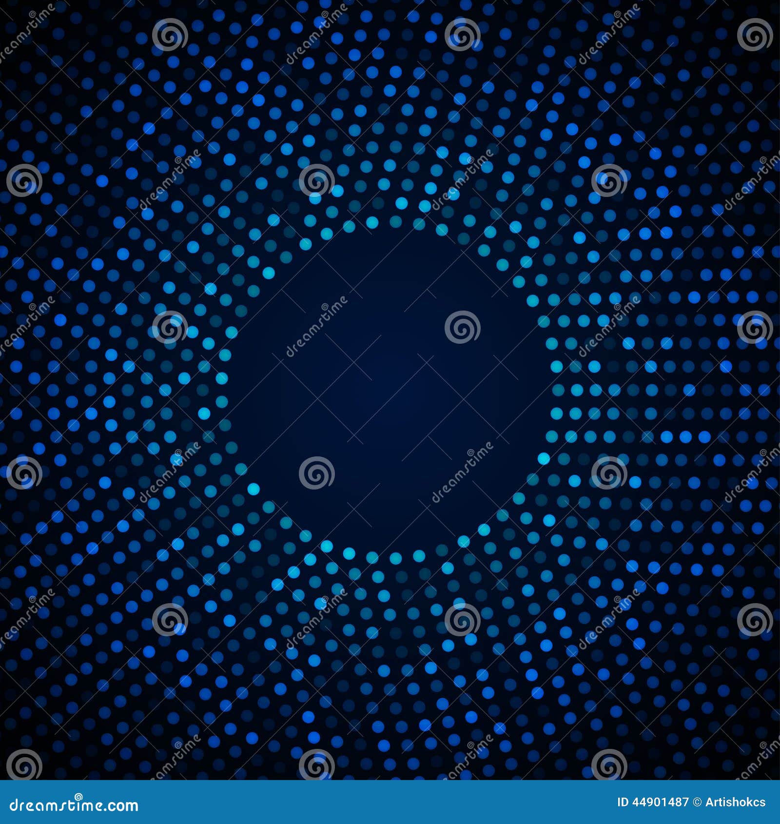 Abstract Circular Blue Background. Stock Vector - Illustration of ...