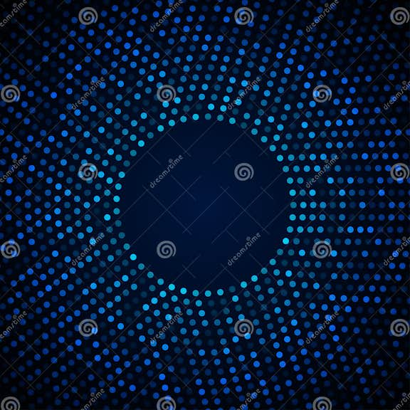 Abstract Circular Blue Background. Stock Vector - Illustration of ...