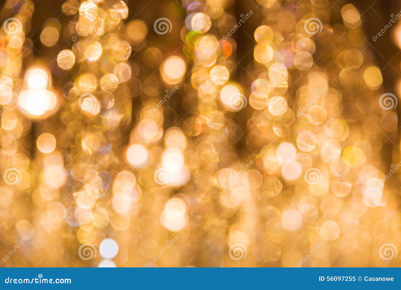 Abstract Circular Bokeh of Gold Colour for Background Stock ...