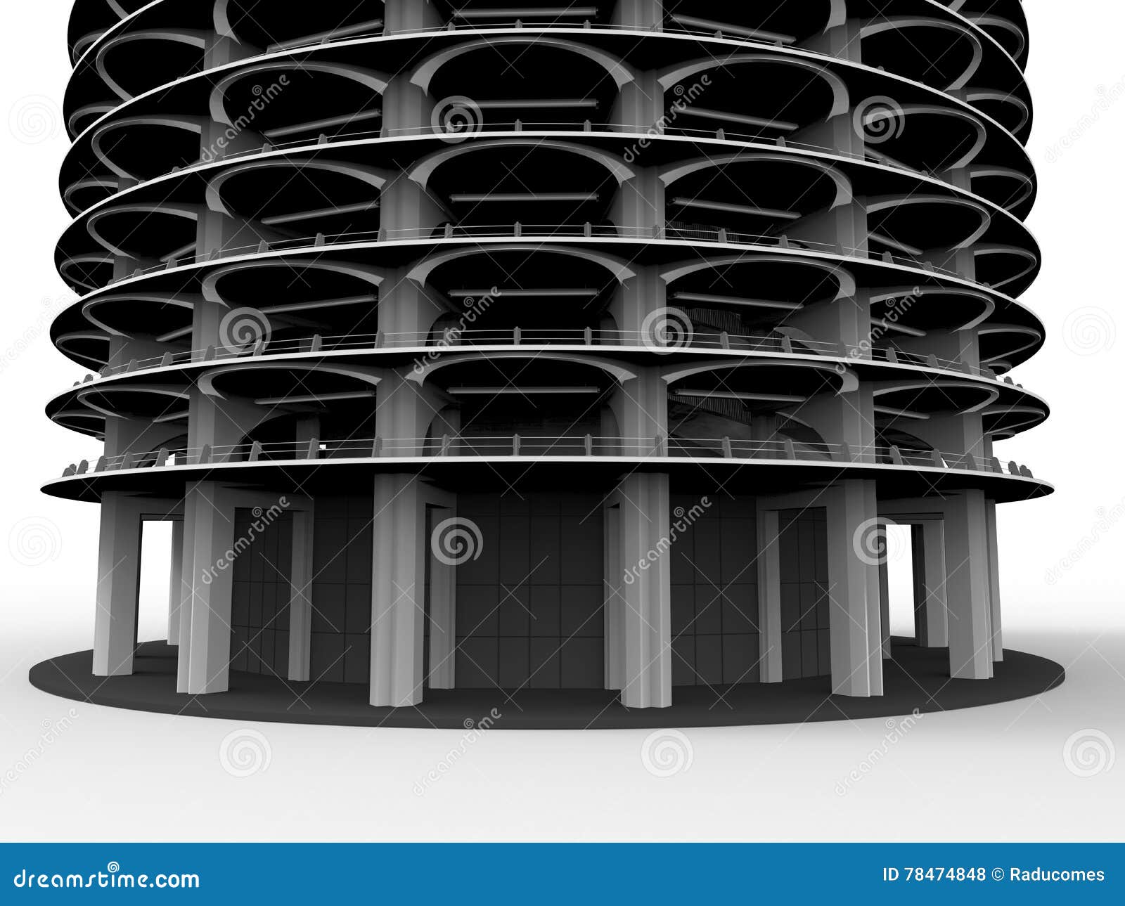 Abstract circular building stock illustration. Illustration of graphic ...