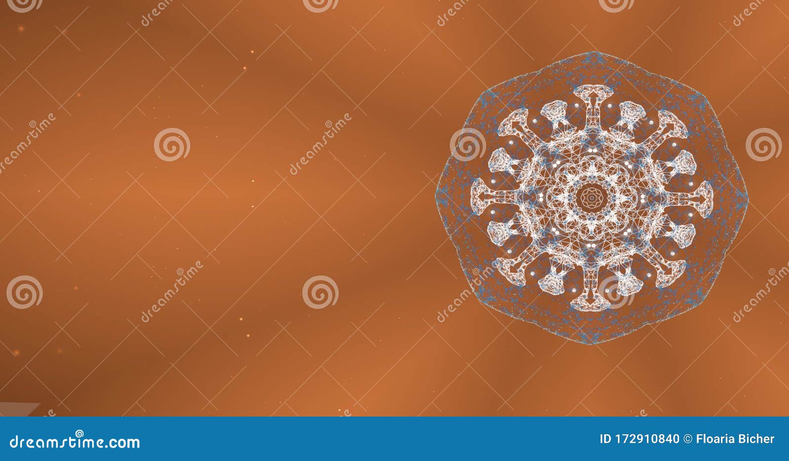 Abstract Circular Cluster of Particles Performing Different ...