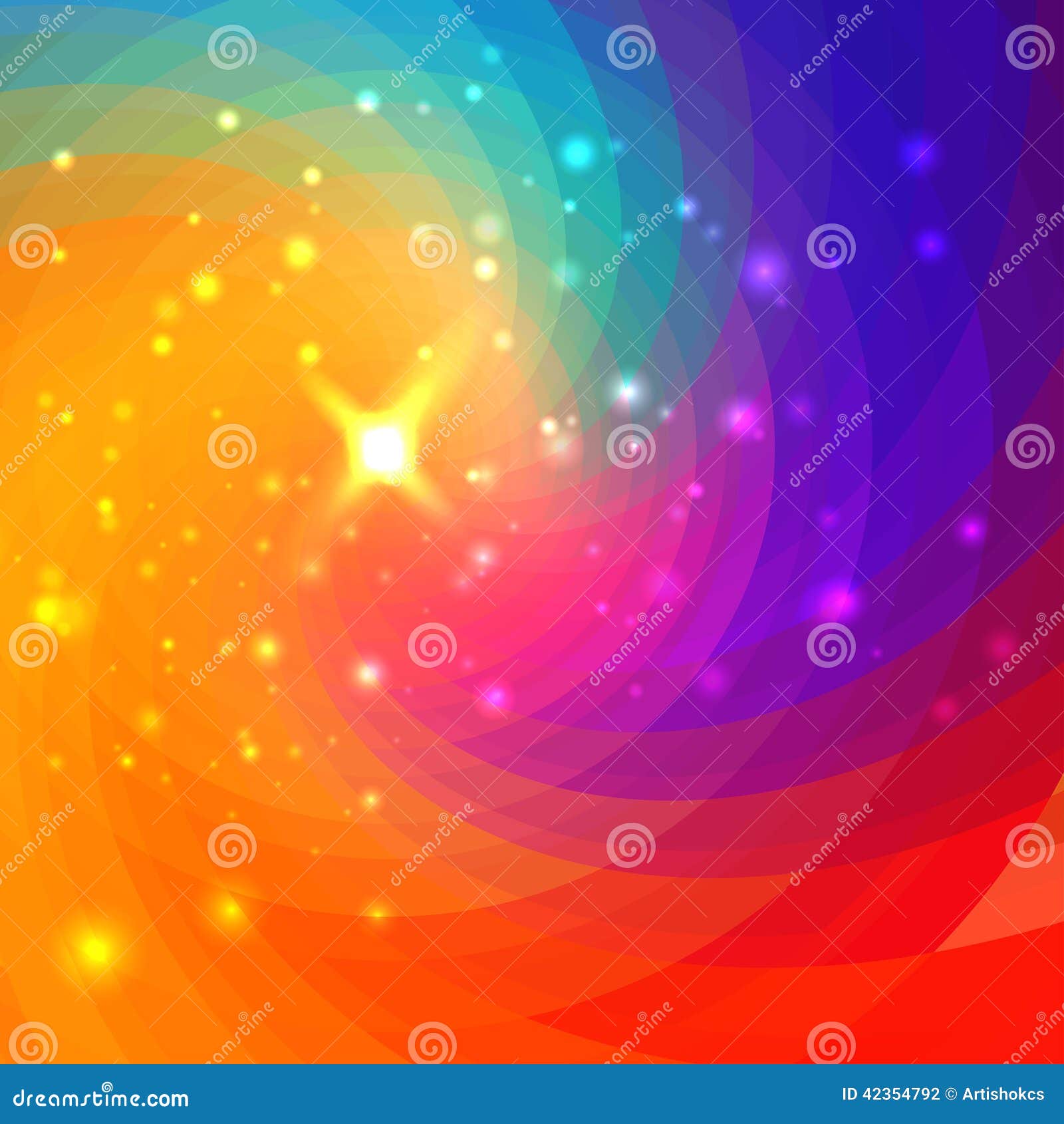 Abstract Circular Colorful Background Stock Vector - Illustration of ...
