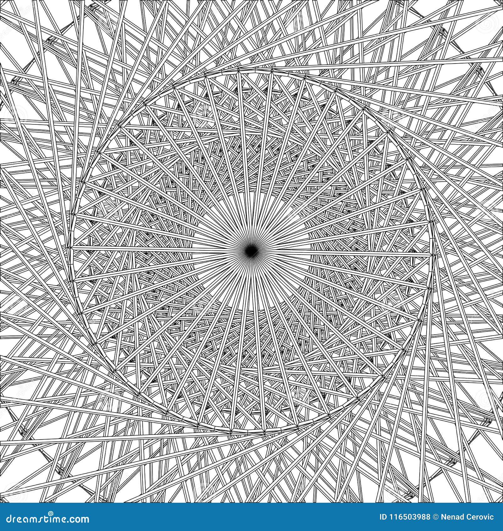 Abstract Circular Construction Structure Vector Stock Vector ...