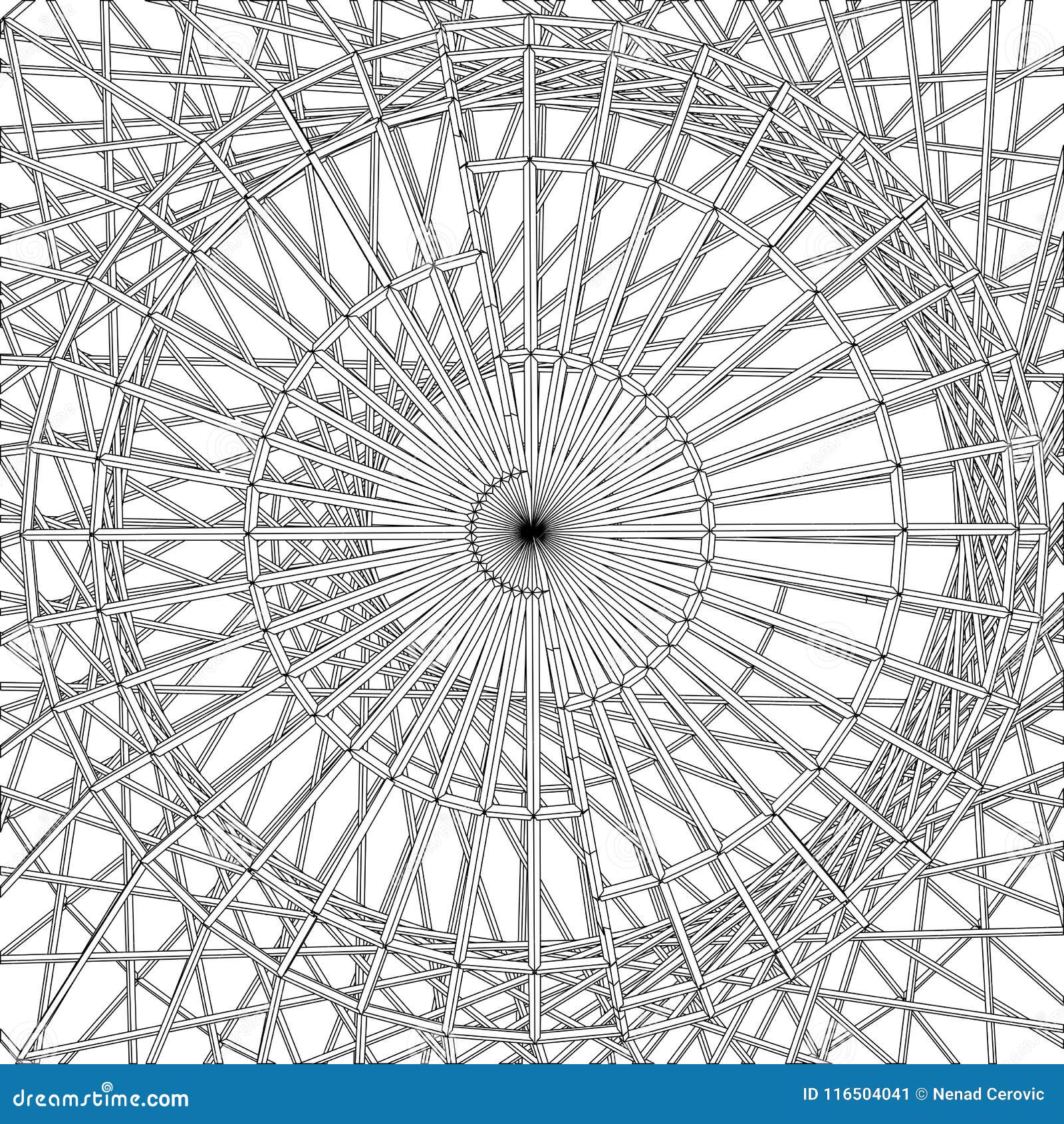 Abstract Circular Construction Structure Vector Stock Vector ...