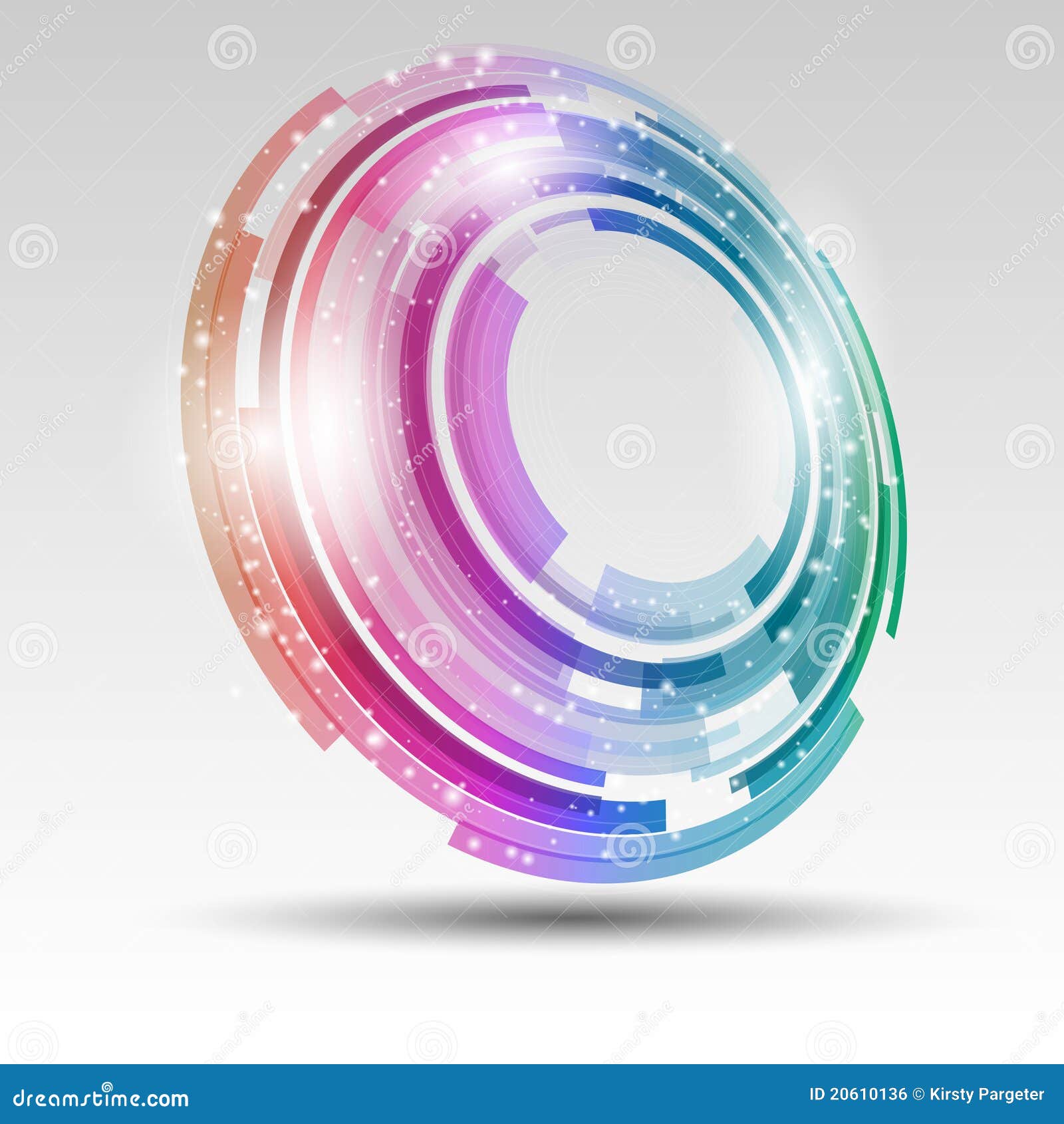 Abstract circular design stock vector. Illustration of spectrum - 20610136