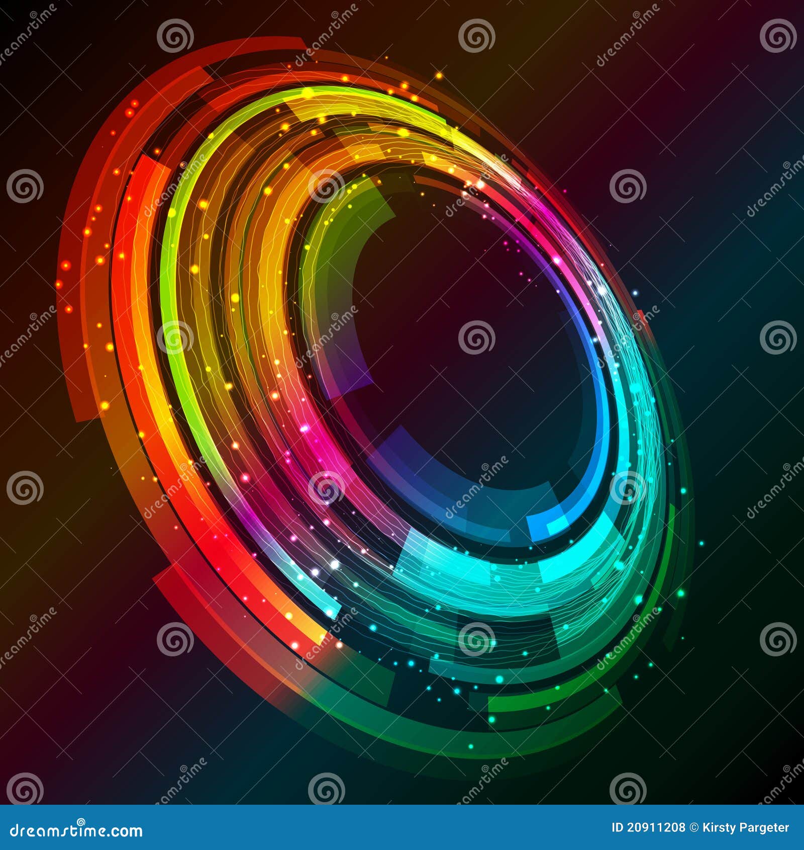Abstract Circular Design Background Stock Vector - Illustration of ...