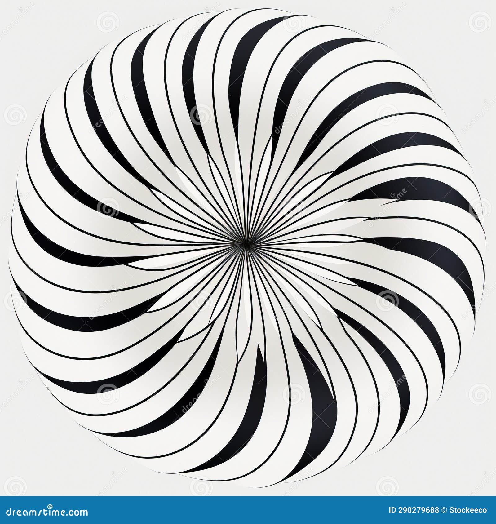 Abstract Circular Design Coloring Page with Spinning Pattern Stock ...