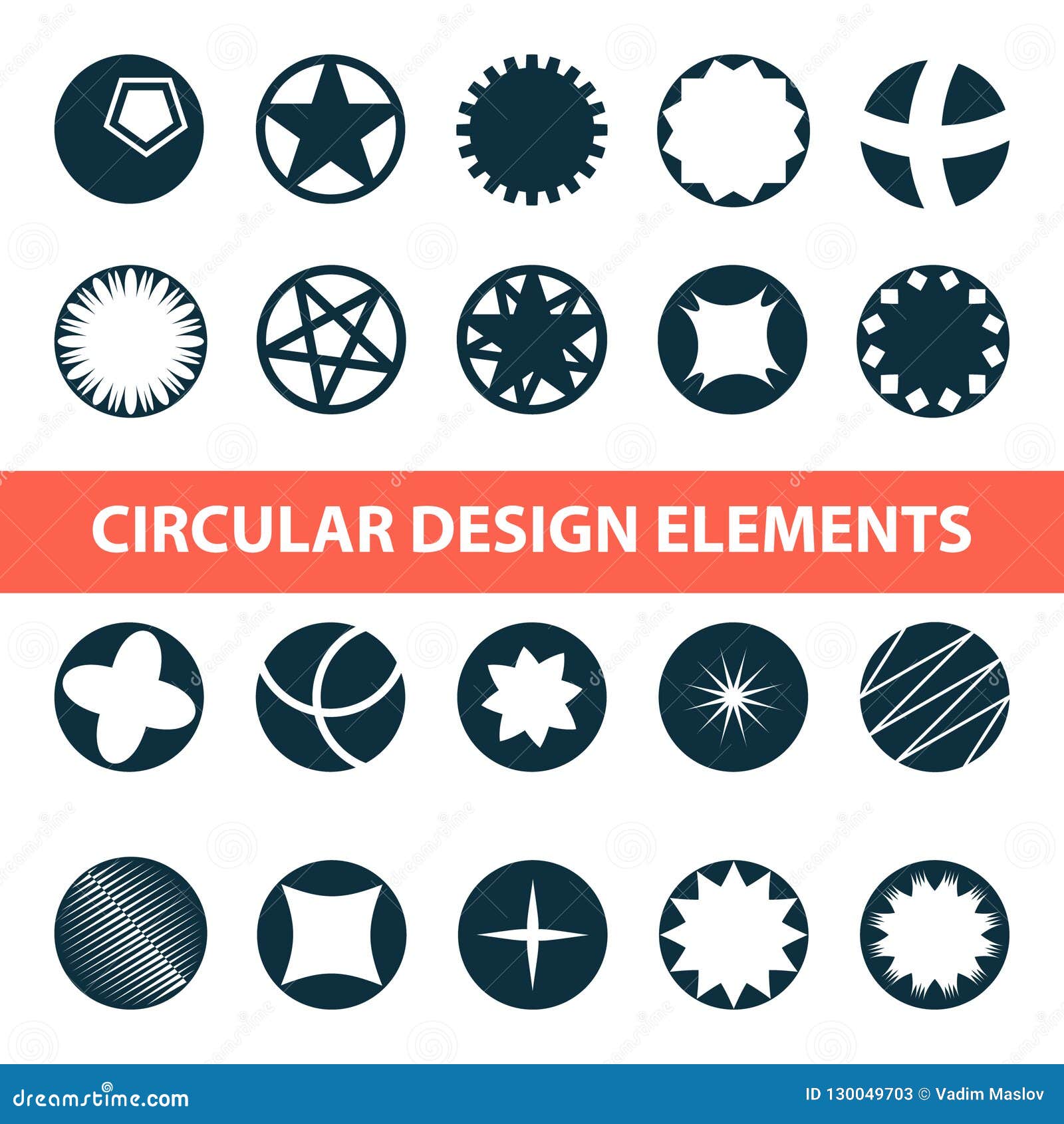 Abstract Circular Design Elements. Circles for Logo Design and More ...
