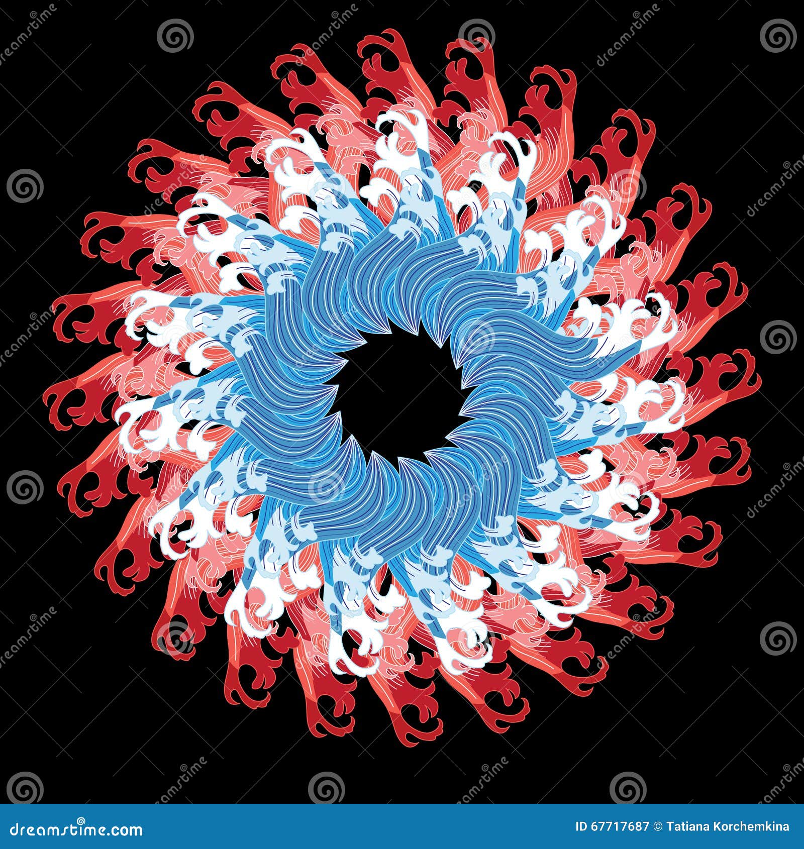 Abstract circular element stock vector. Illustration of circular - 67717687