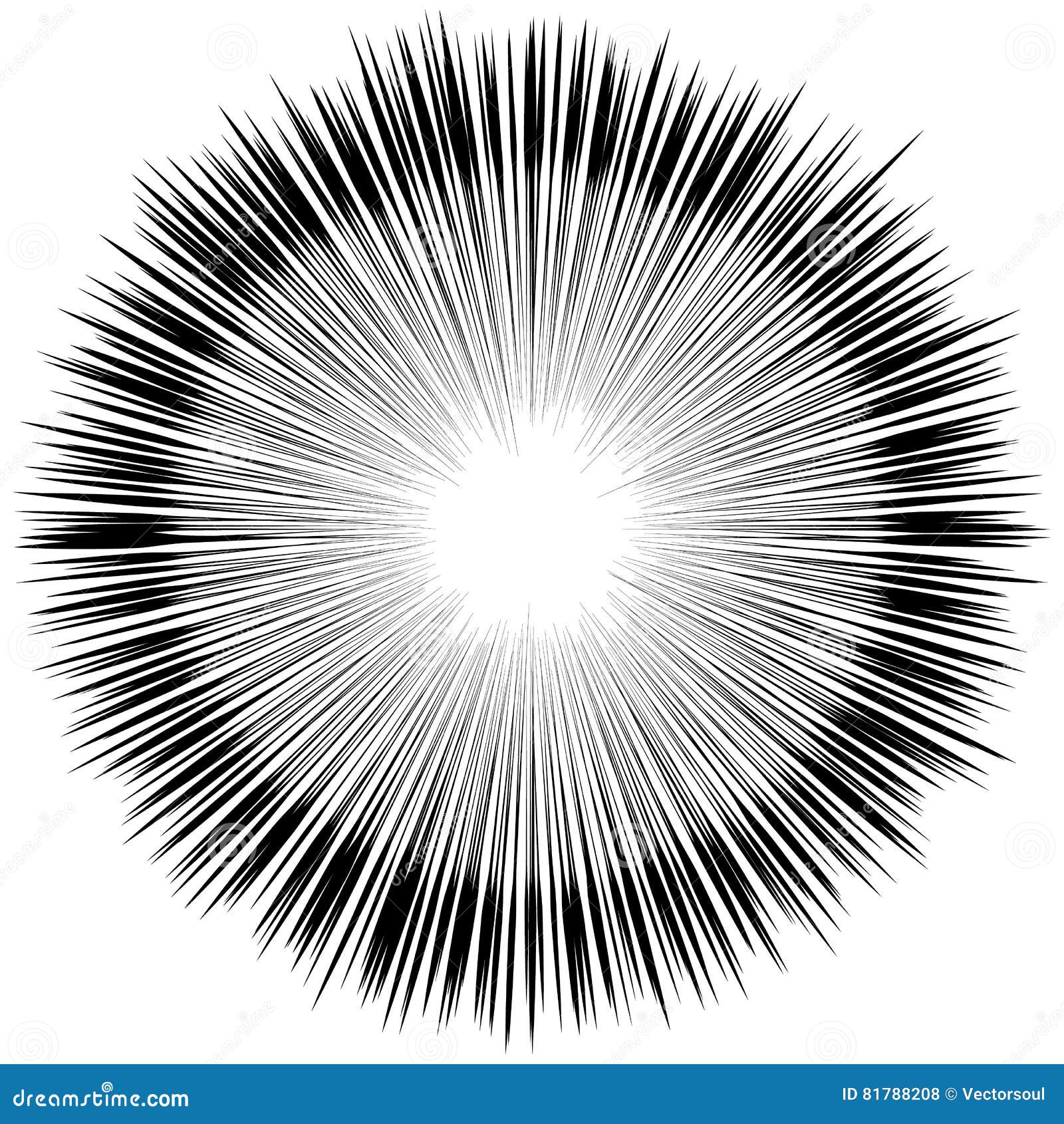 Abstract Circular Element, Radial Lines Shape. Geometric Element Stock ...