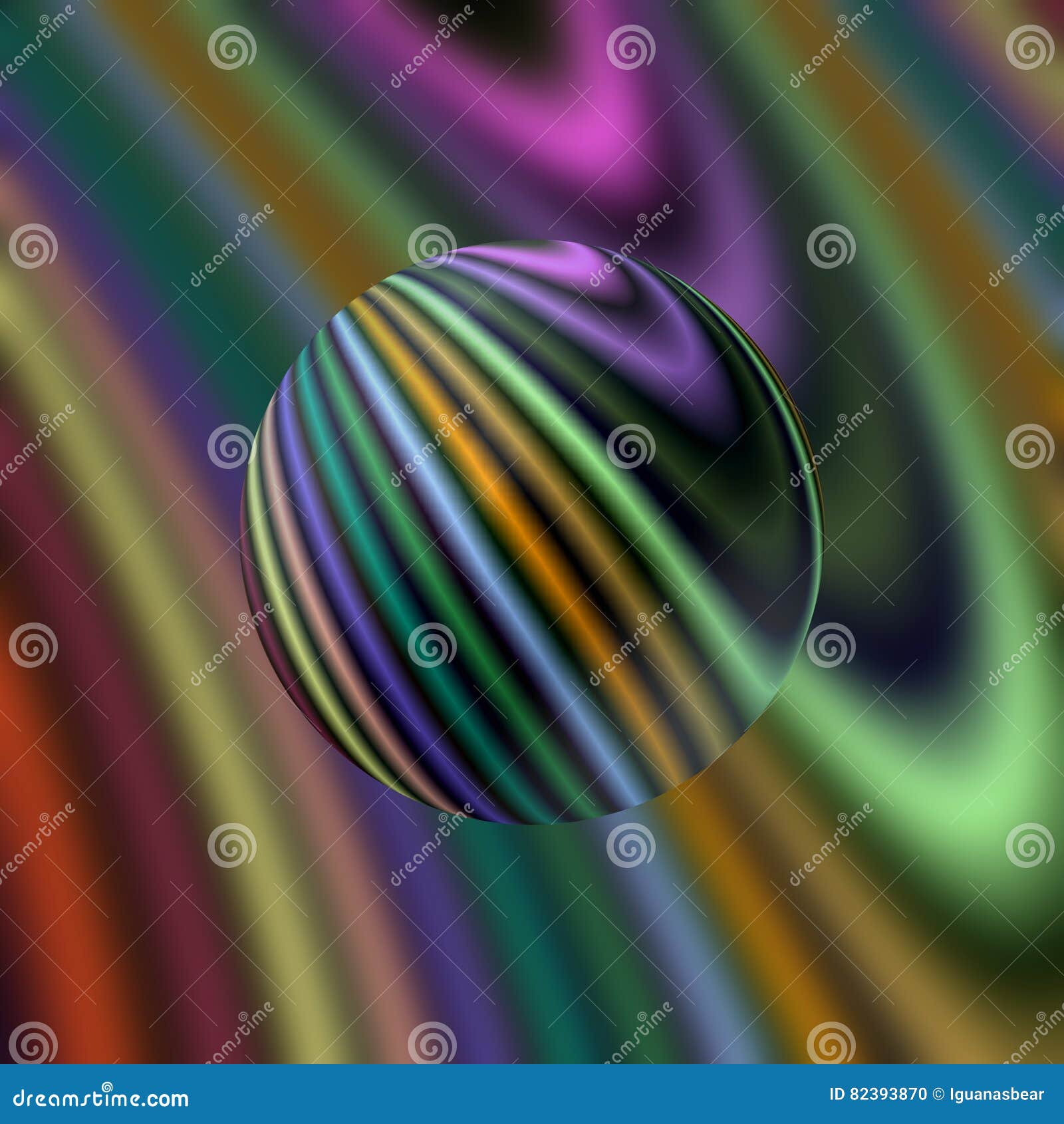 Abstract Circular Fractal Pattern Stock Illustration - Illustration of ...