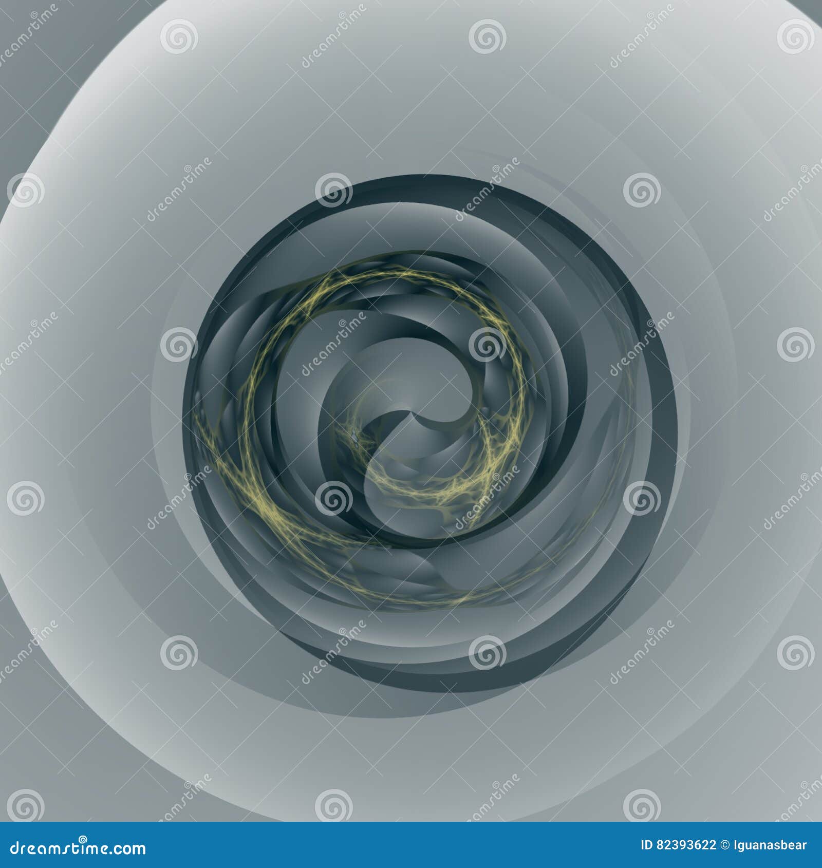 Abstract Circular Fractal Pattern Stock Illustration - Illustration of ...