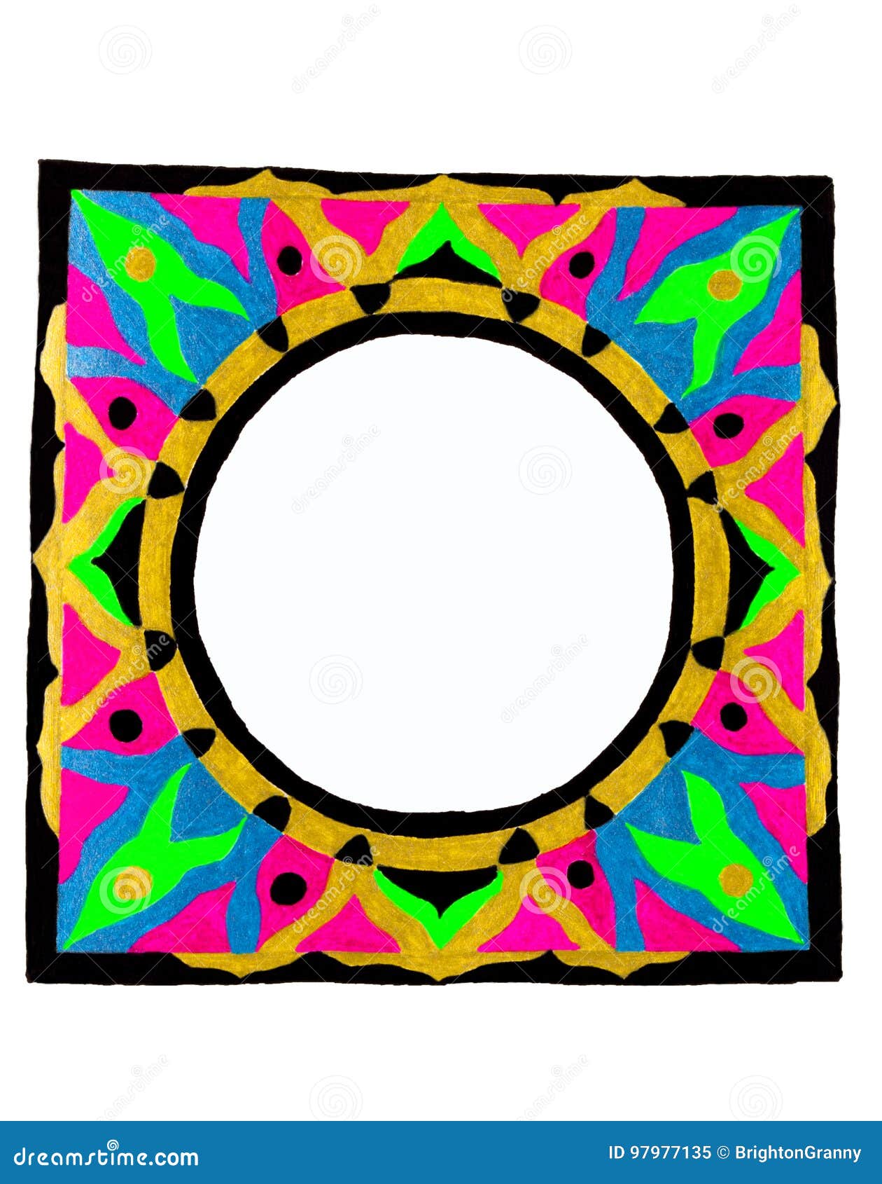 Abstract circular frame stock illustration. Illustration of circle ...