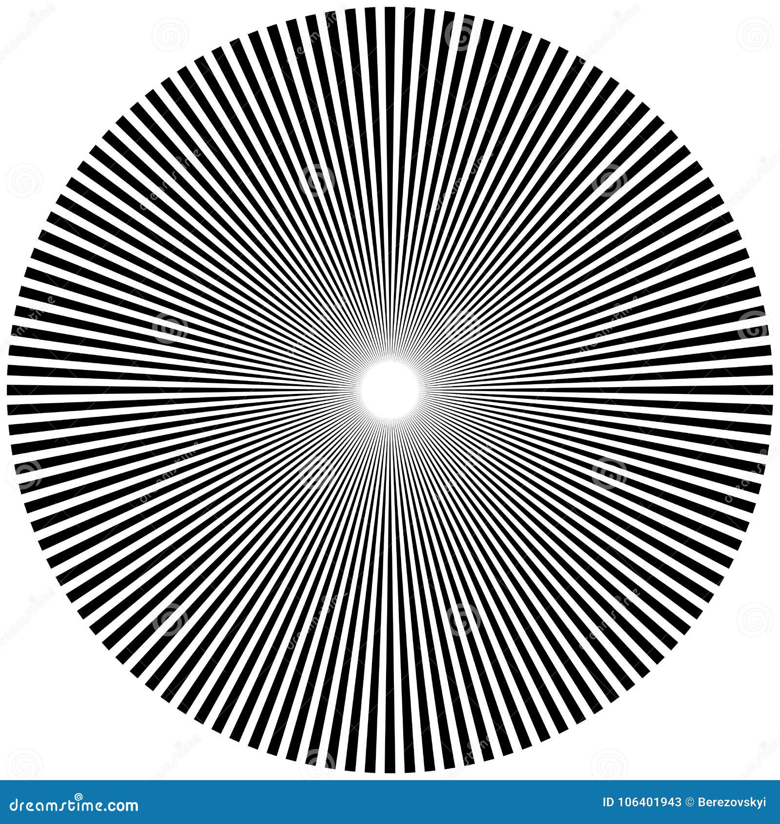 Abstract Circular Geometric Burst Rays on White. EPS 10 Vector Stock ...
