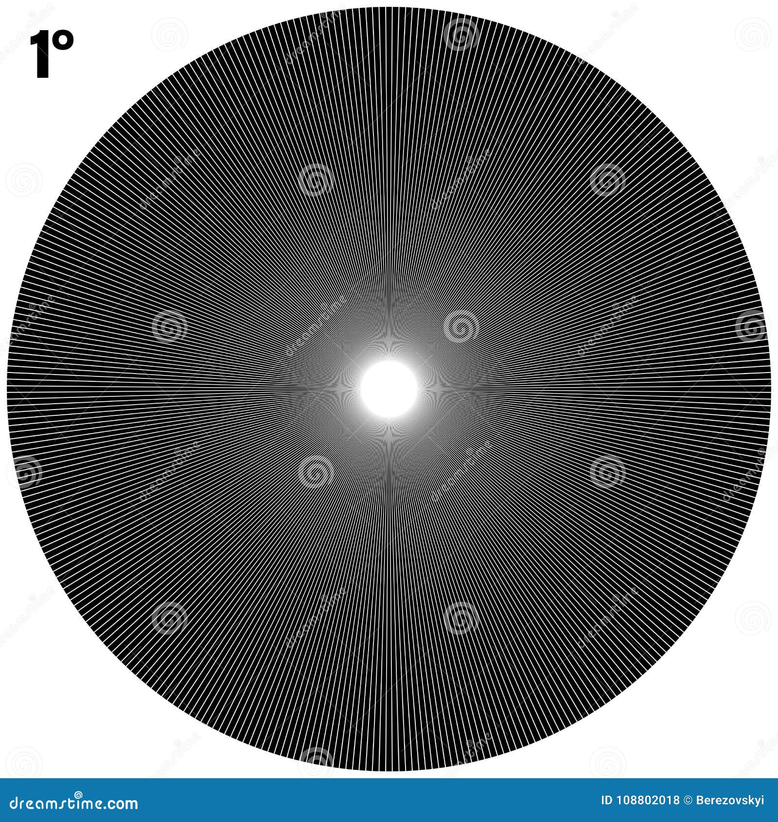 Abstract Circular Geometric Burst Rays on White. EPS 10 Vector Stock ...