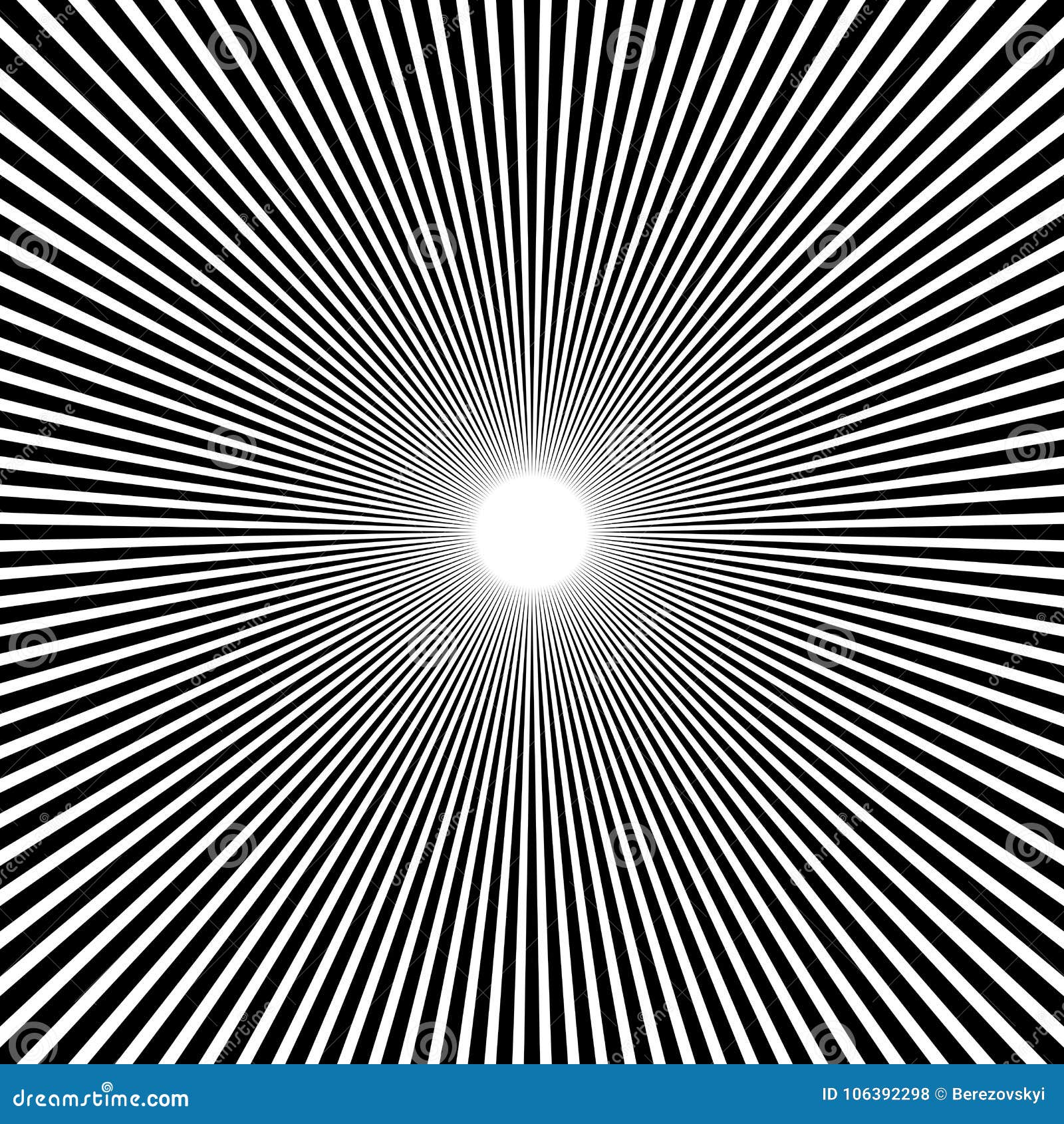 Abstract Circular Geometric Burst Rays on White. EPS 10 Vector Stock ...