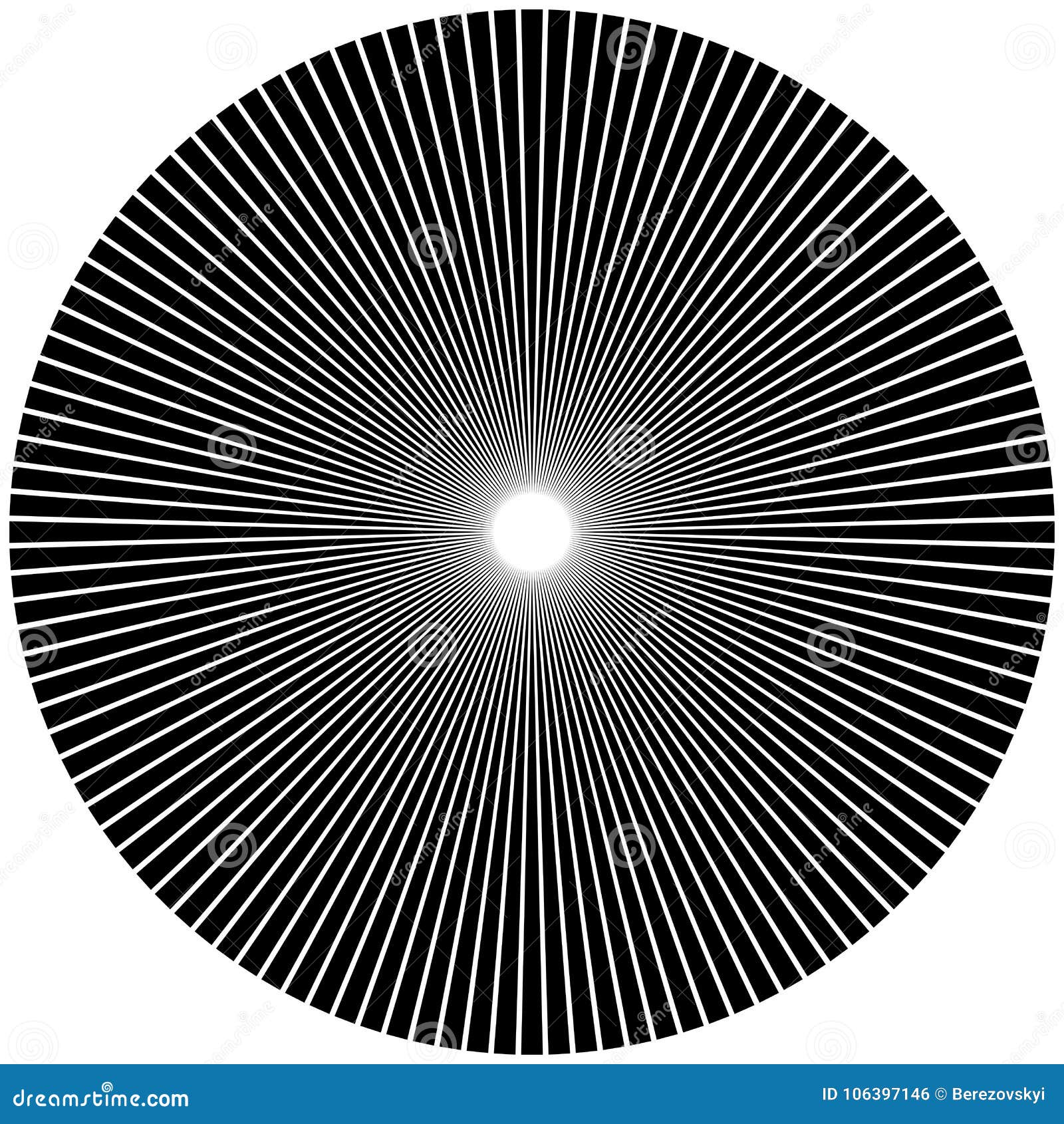 Abstract Circular Geometric Burst Rays on White. EPS 10 Vector Stock ...