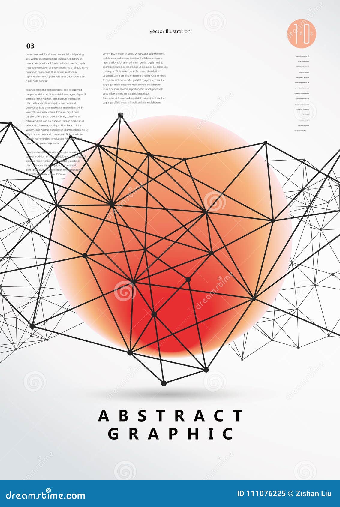 Abstract Circular Graphic Design. Stock Vector - Illustration of line ...