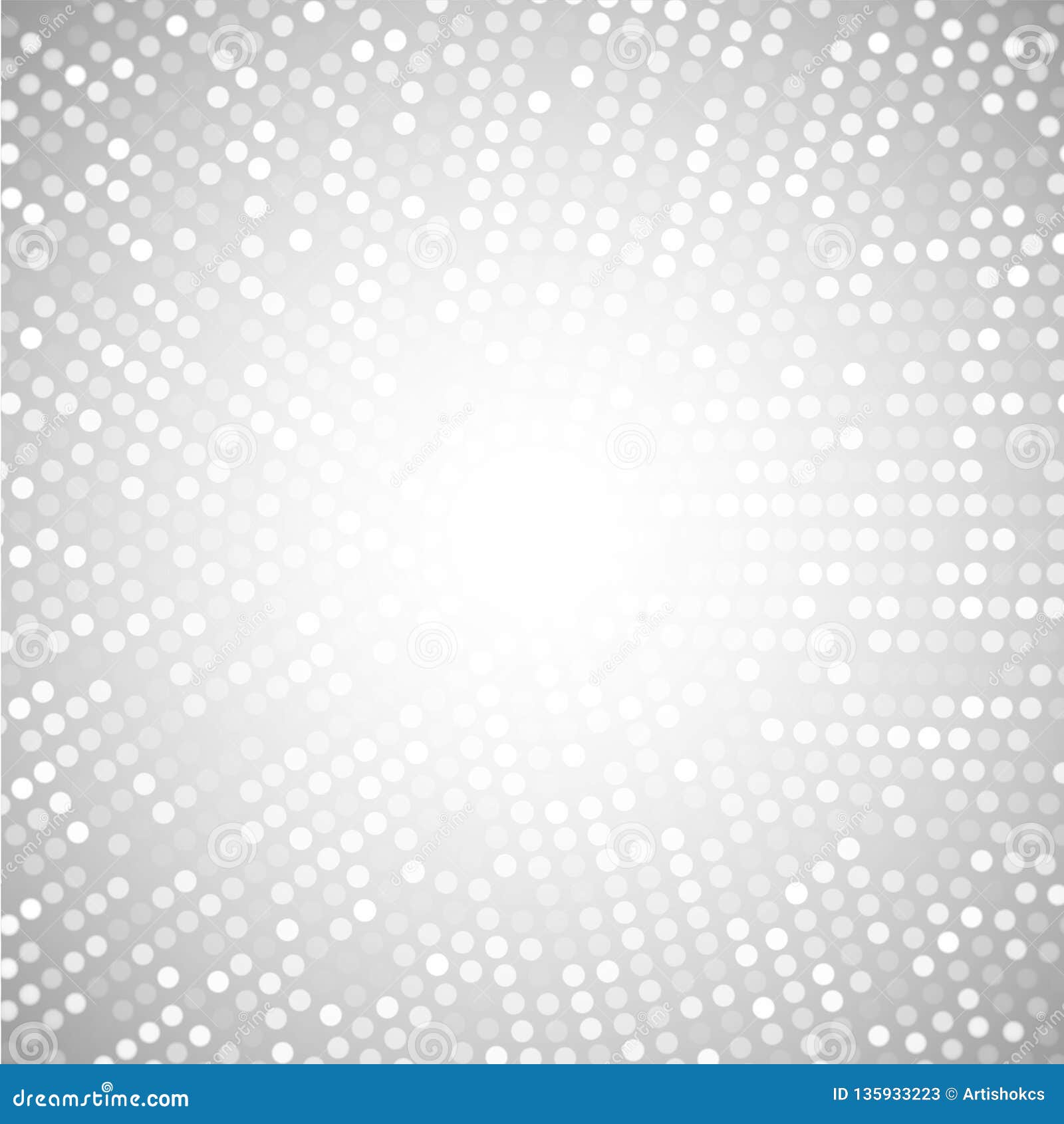 Abstract Circular Light Gray Background. Technology Grey Digital Circle ...