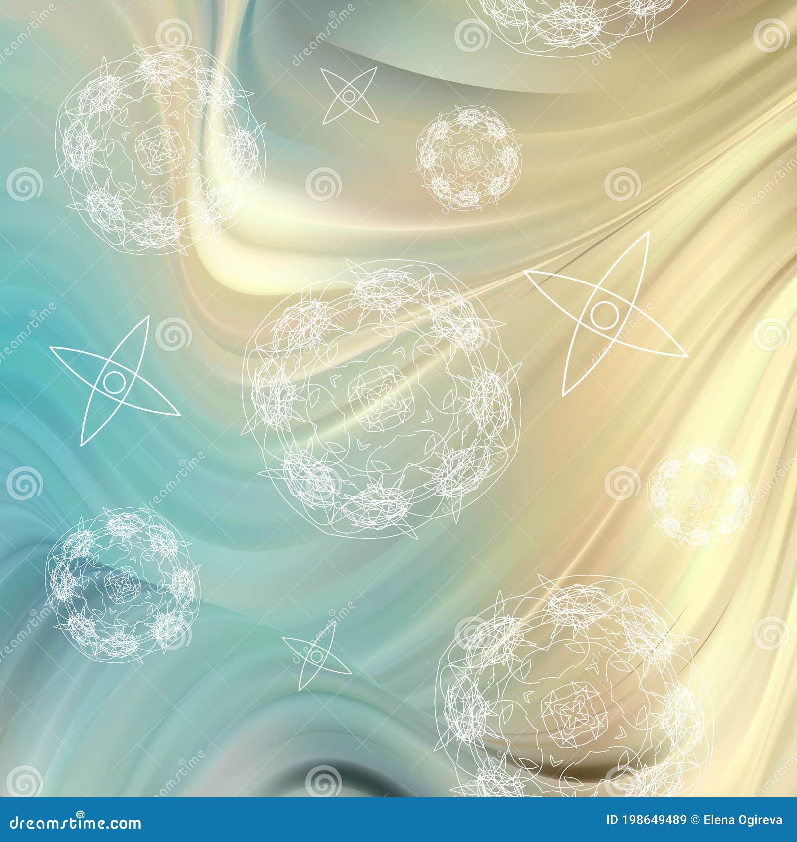 Abstract Circular Pattern on a Bright Background. Vector Illustration ...