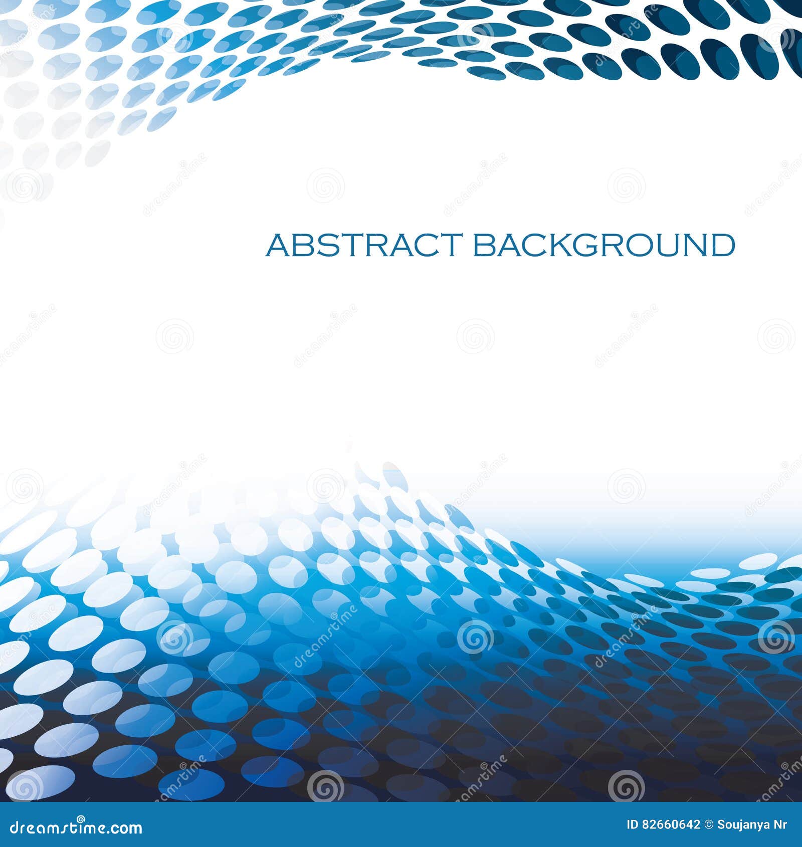 Abstract Circular Pattern Waves Blue Background Stock Vector ...