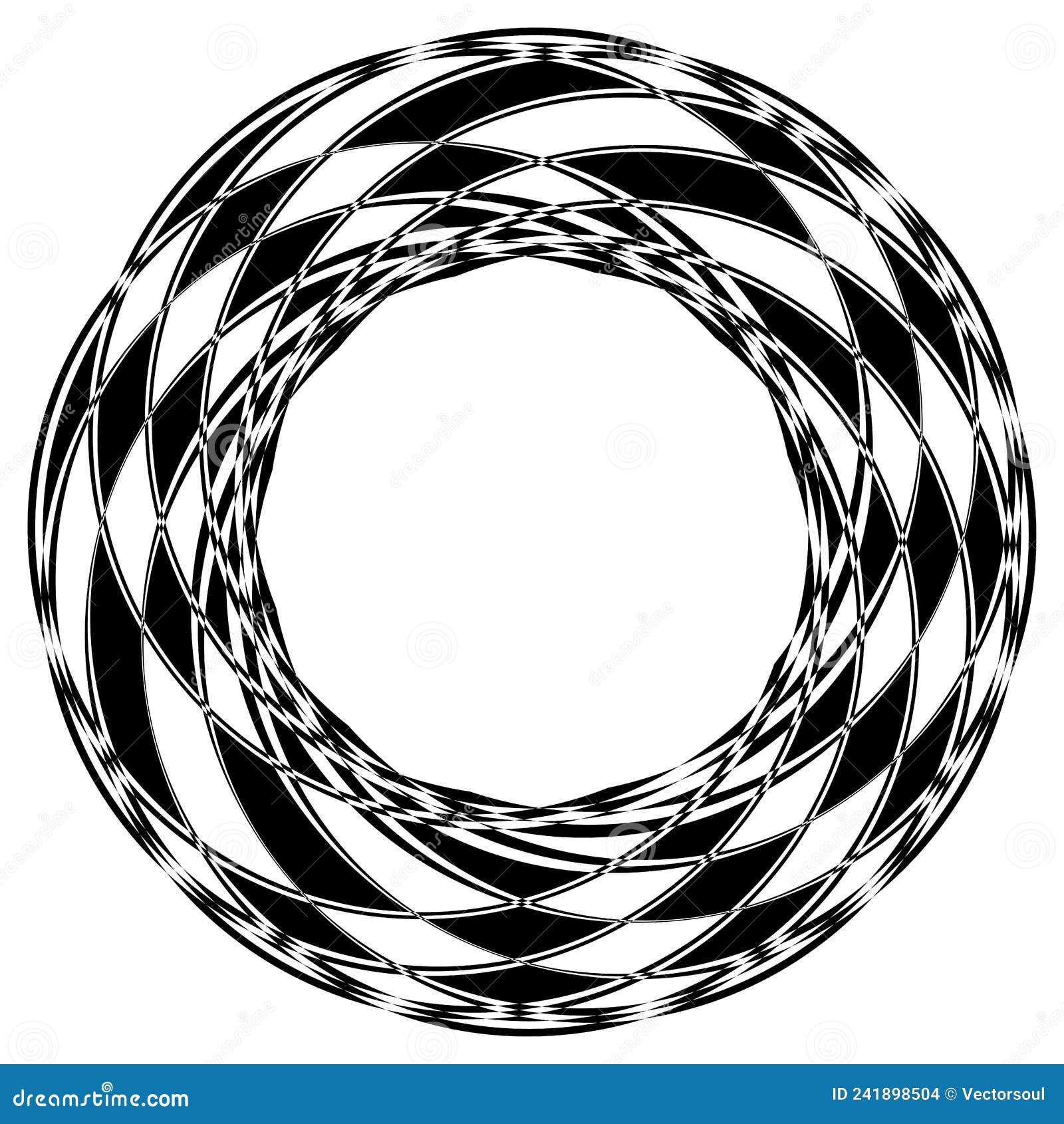 Abstract Circular, Radiating Design Element Vector Stock Vector ...