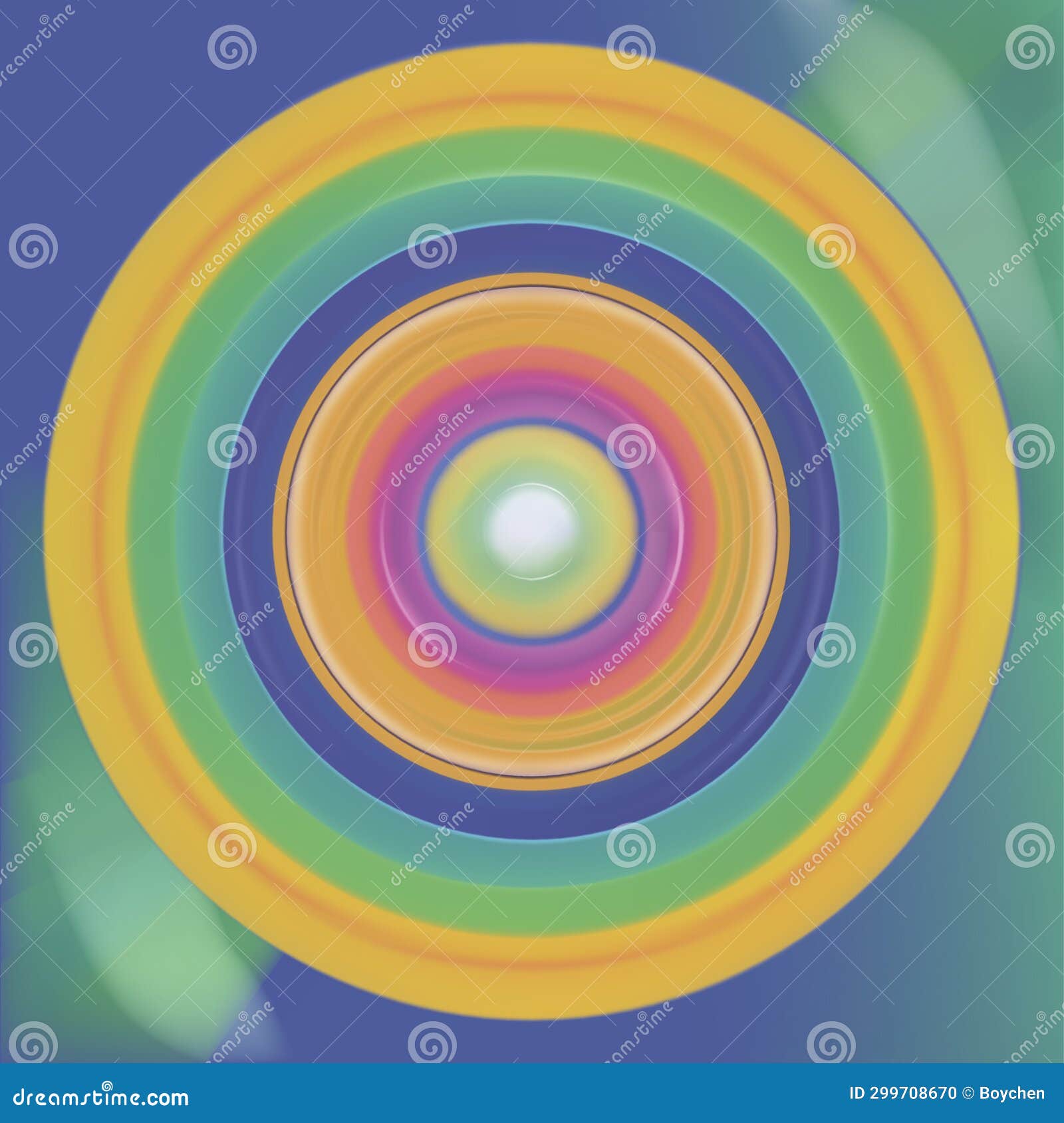 Circular Rainbow (spectrum) Gradient Background Vector Illustration ...