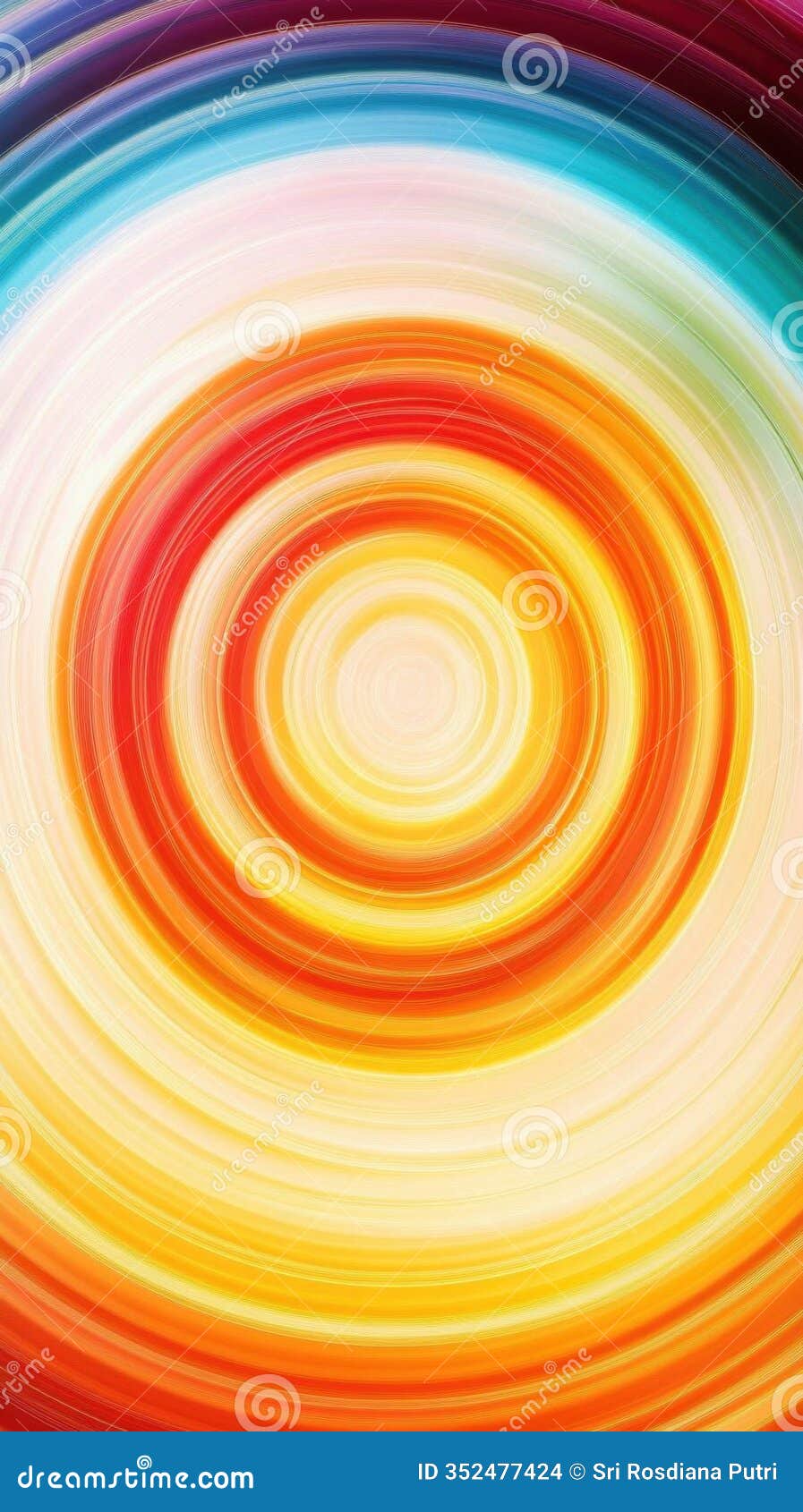 Circular Rainbow Spots Round Frame Border Stock Photography ...